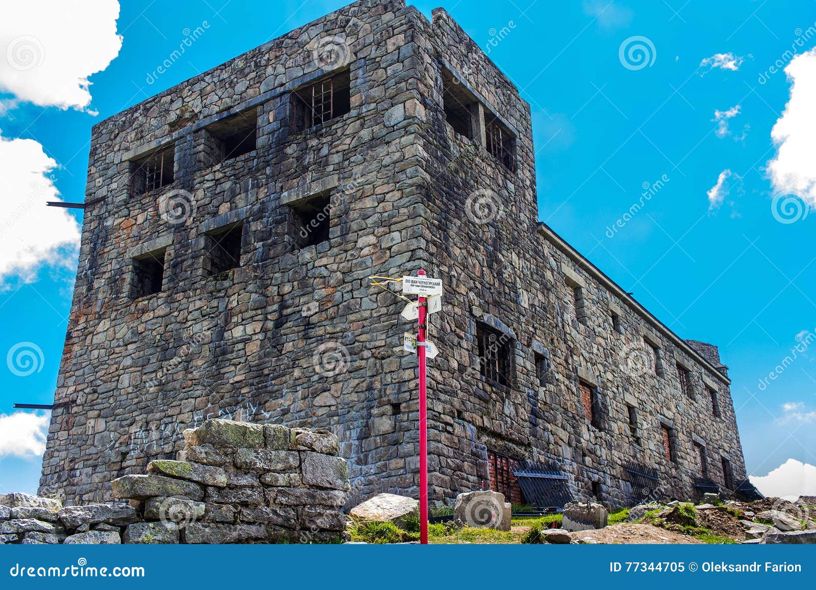 Ruins of Old Astronomical Observatory on Pip Ivan Mountain in ...