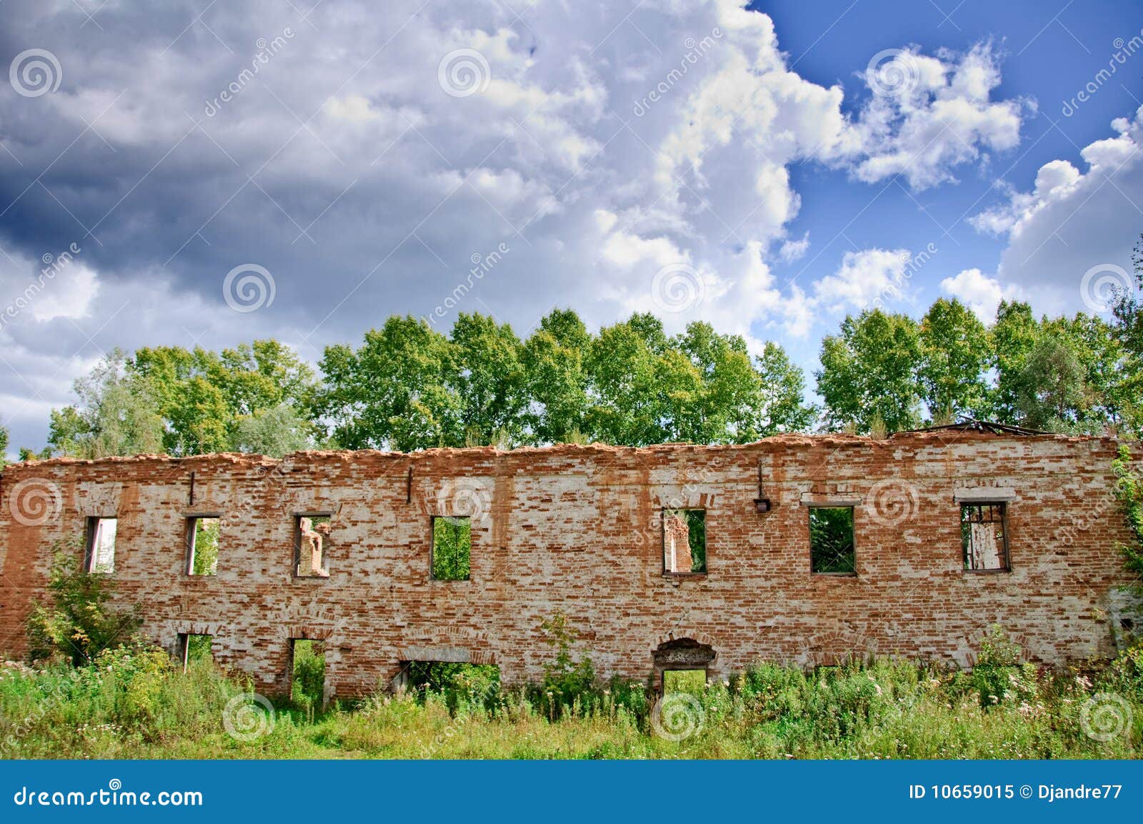 Ruins of an old building stock image. Image of leaf, built - 10659015