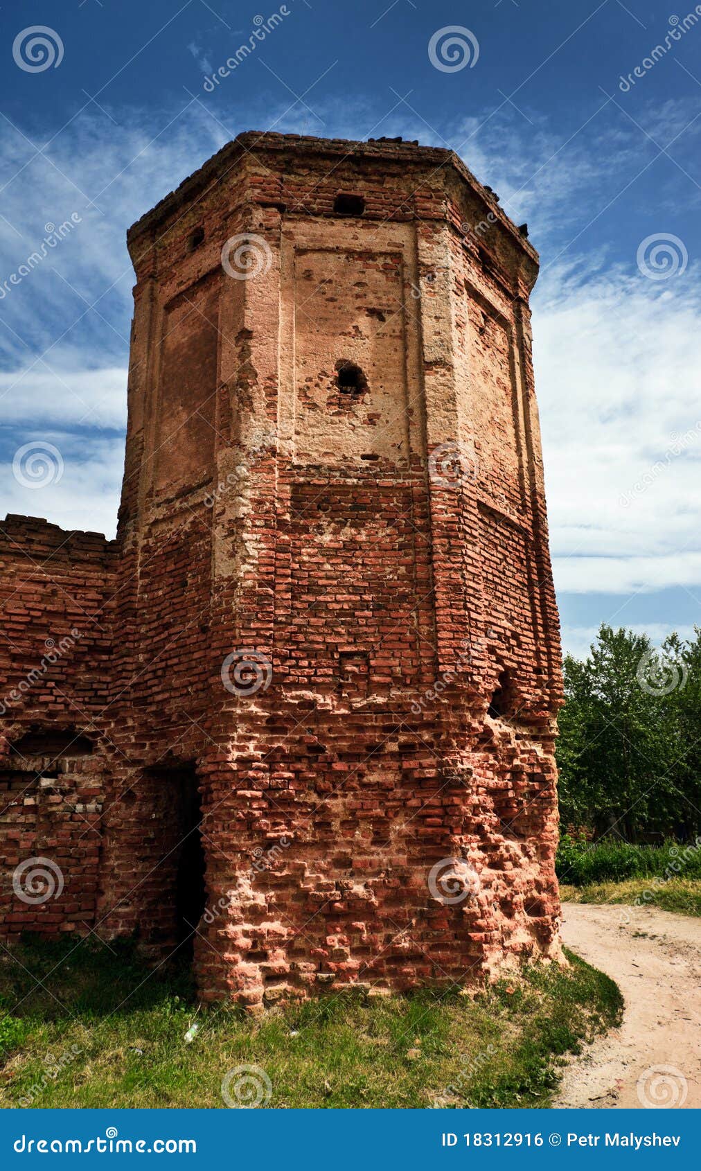 Ruins of old castle stock photo. Image of wall, ruin - 18312916