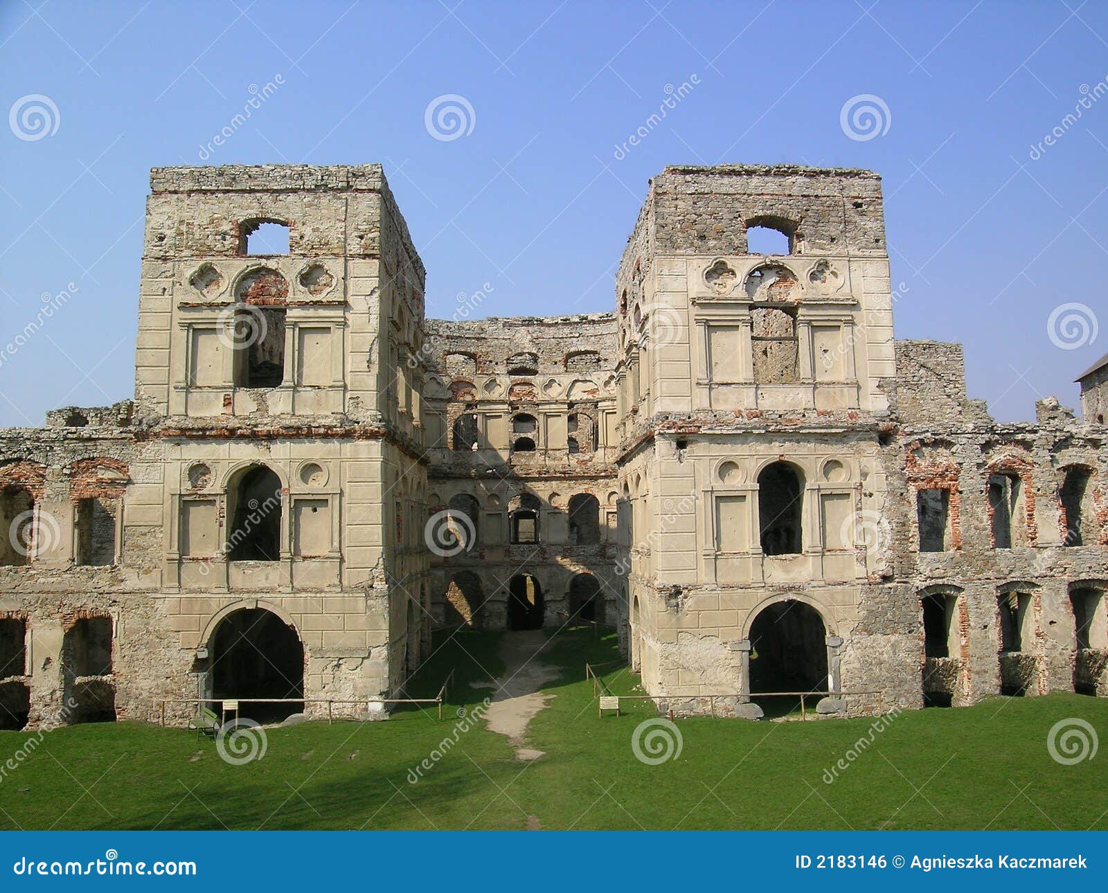 Ruins of old castle stock photo. Image of window, bridge - 2183146