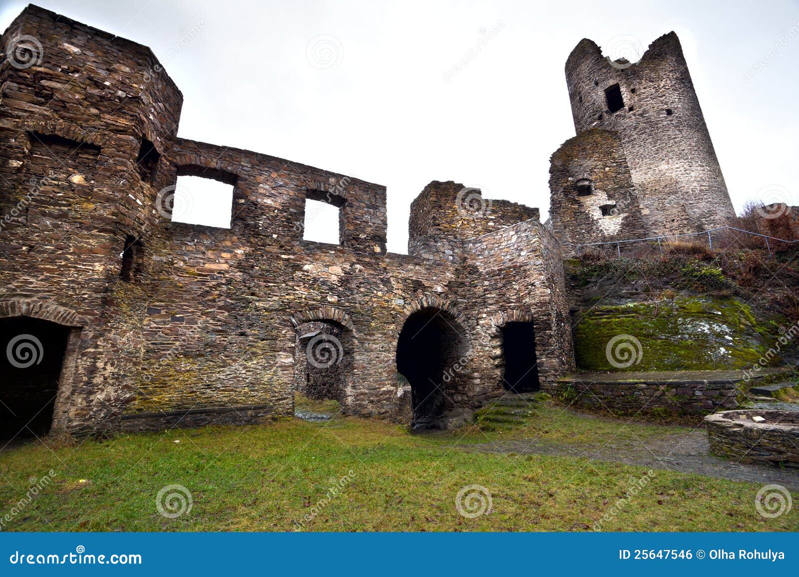 Ruins of the old castle stock photo. Image of germany - 25647546