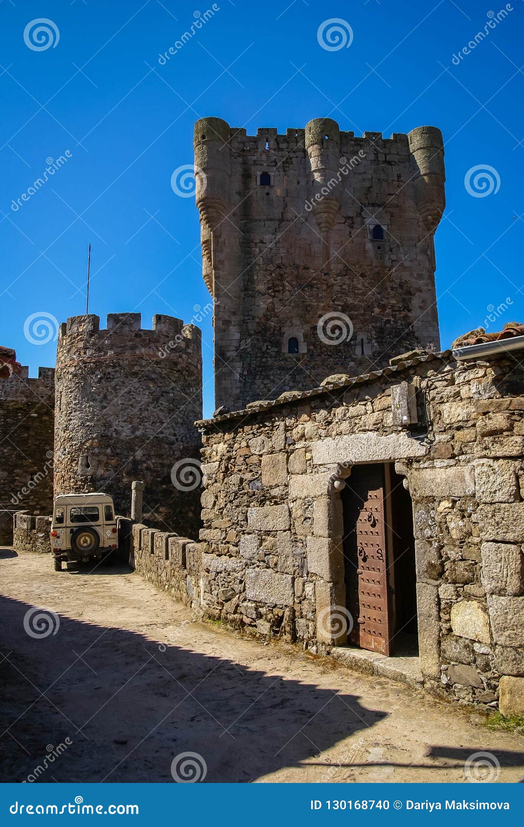 Ruins of Old Castle in Monleon in Spain Editorial Image - Image of ...