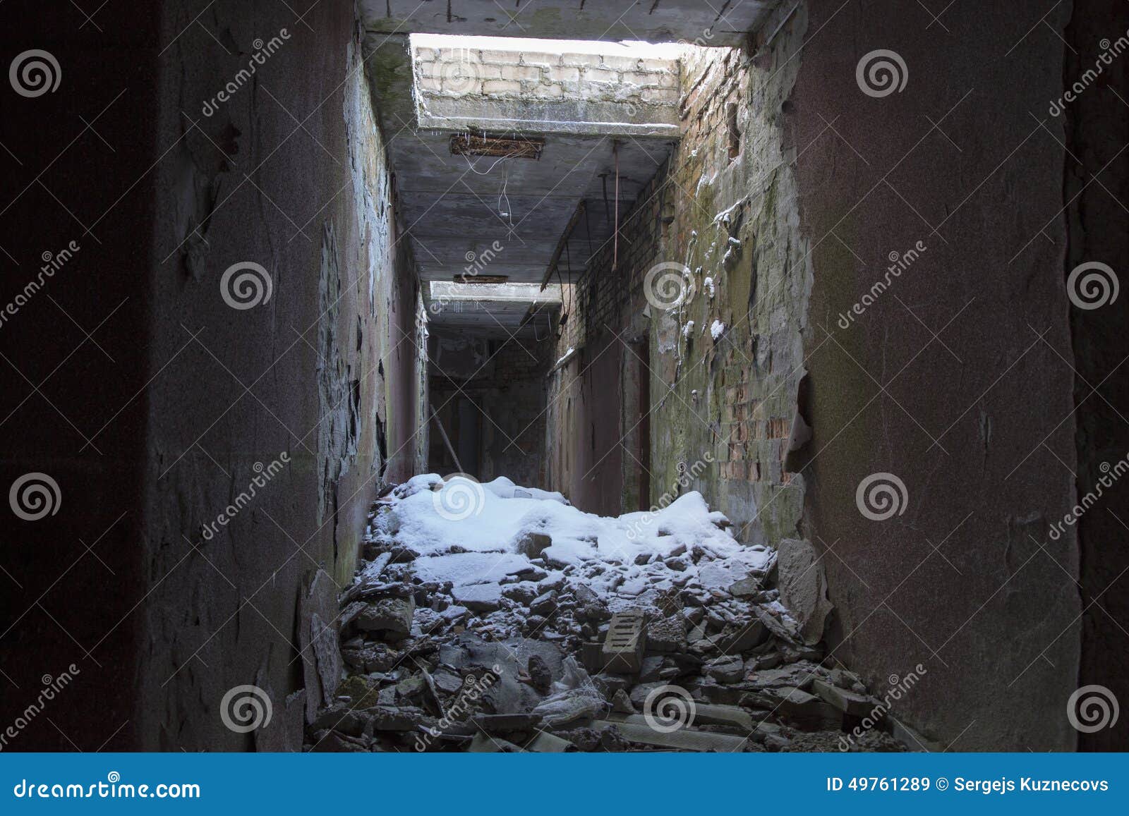 The Ruins of Old Crushed Building Stock Image - Image of aged ...