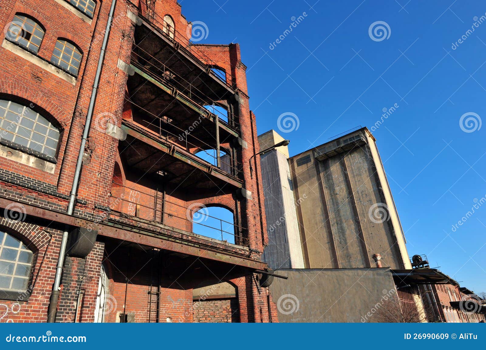 Ruins of old factory stock image. Image of architecture - 26990609