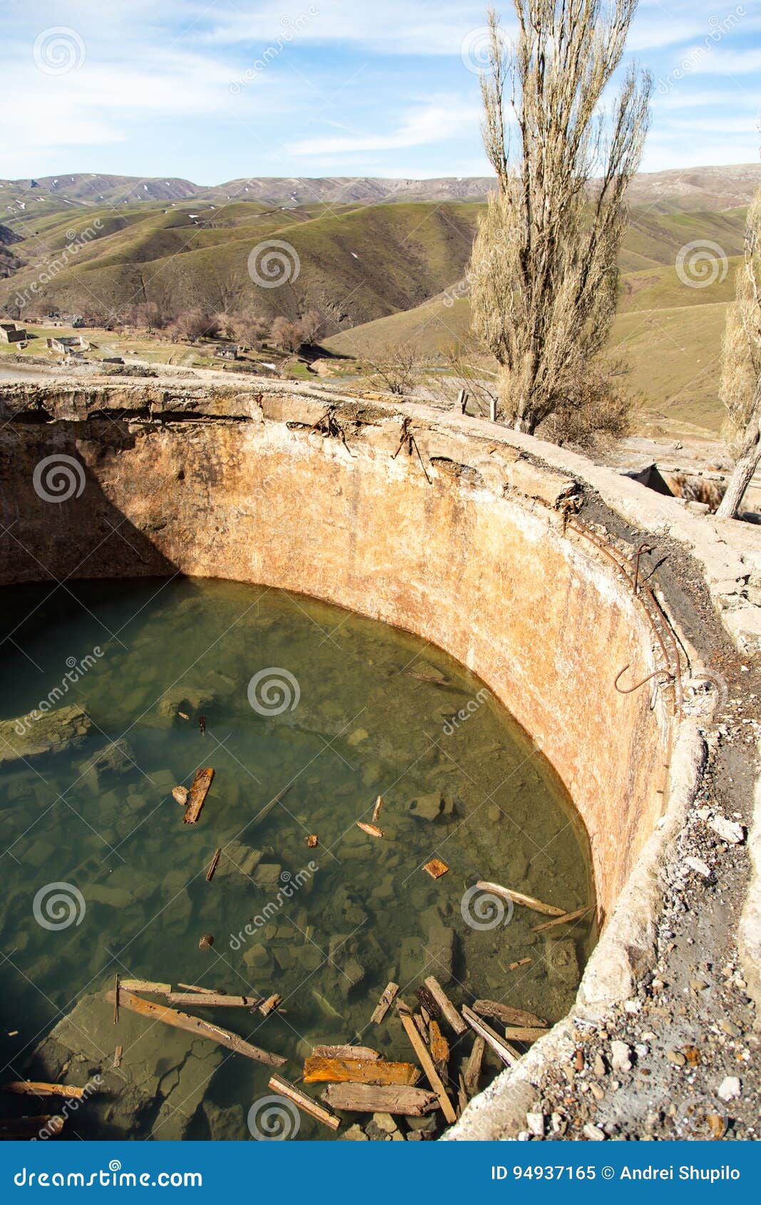 The Ruins of an Old Factory in Nature Stock Image - Image of abandoned ...