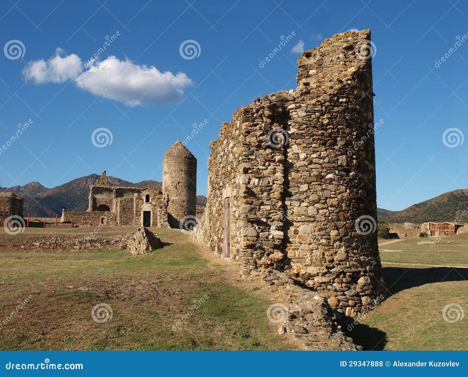 Ruins of old fortification stock photo. Image of archeology - 29347888