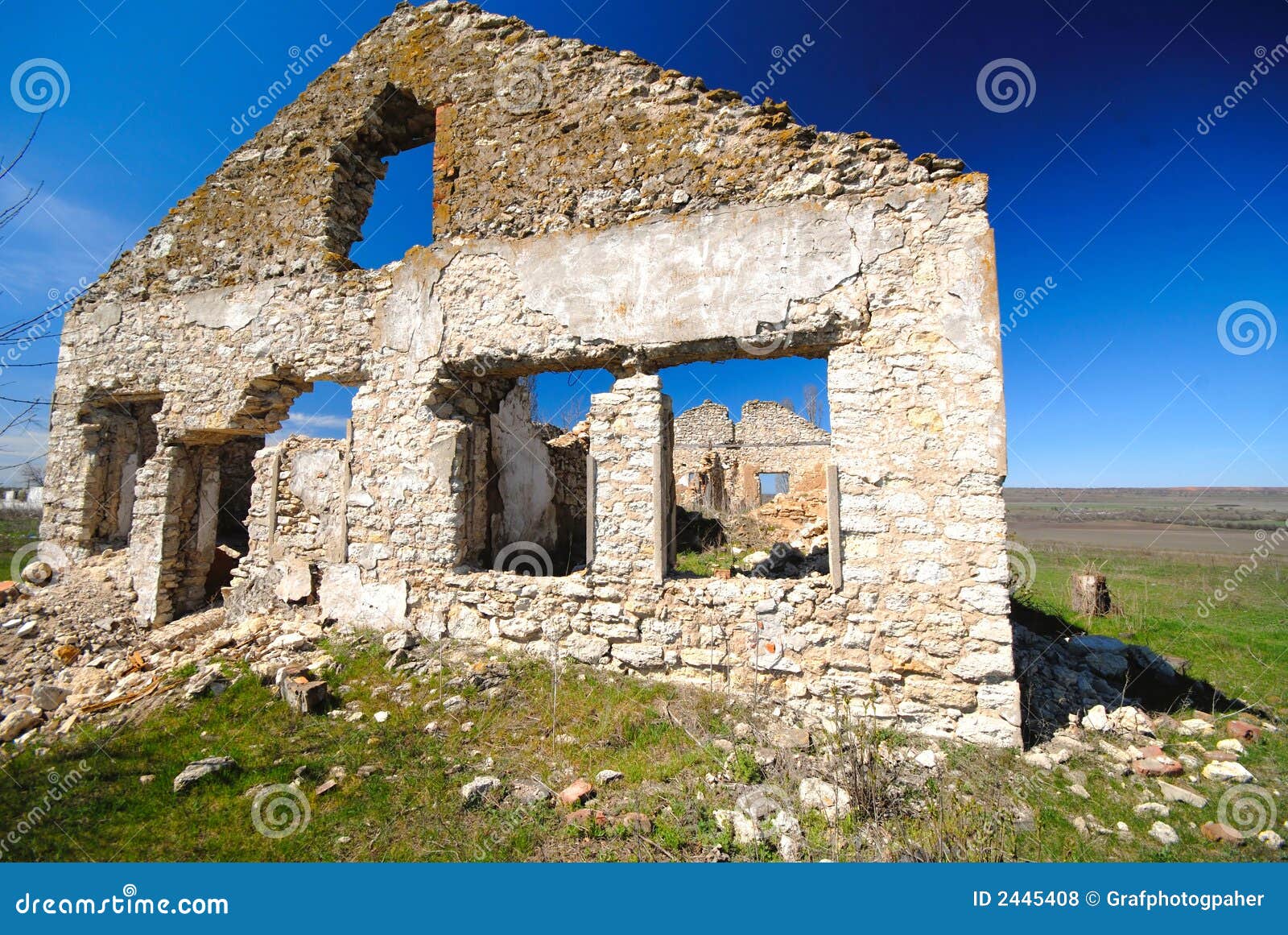 Ruins of old house stock photo. Image of time, collapse - 2445408