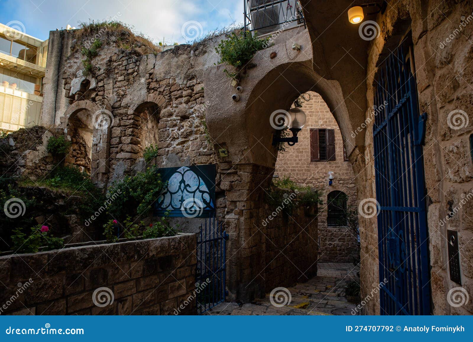 Ruins in Old Jaffa Town in Israel Stock Photo - Image of street, ruins ...