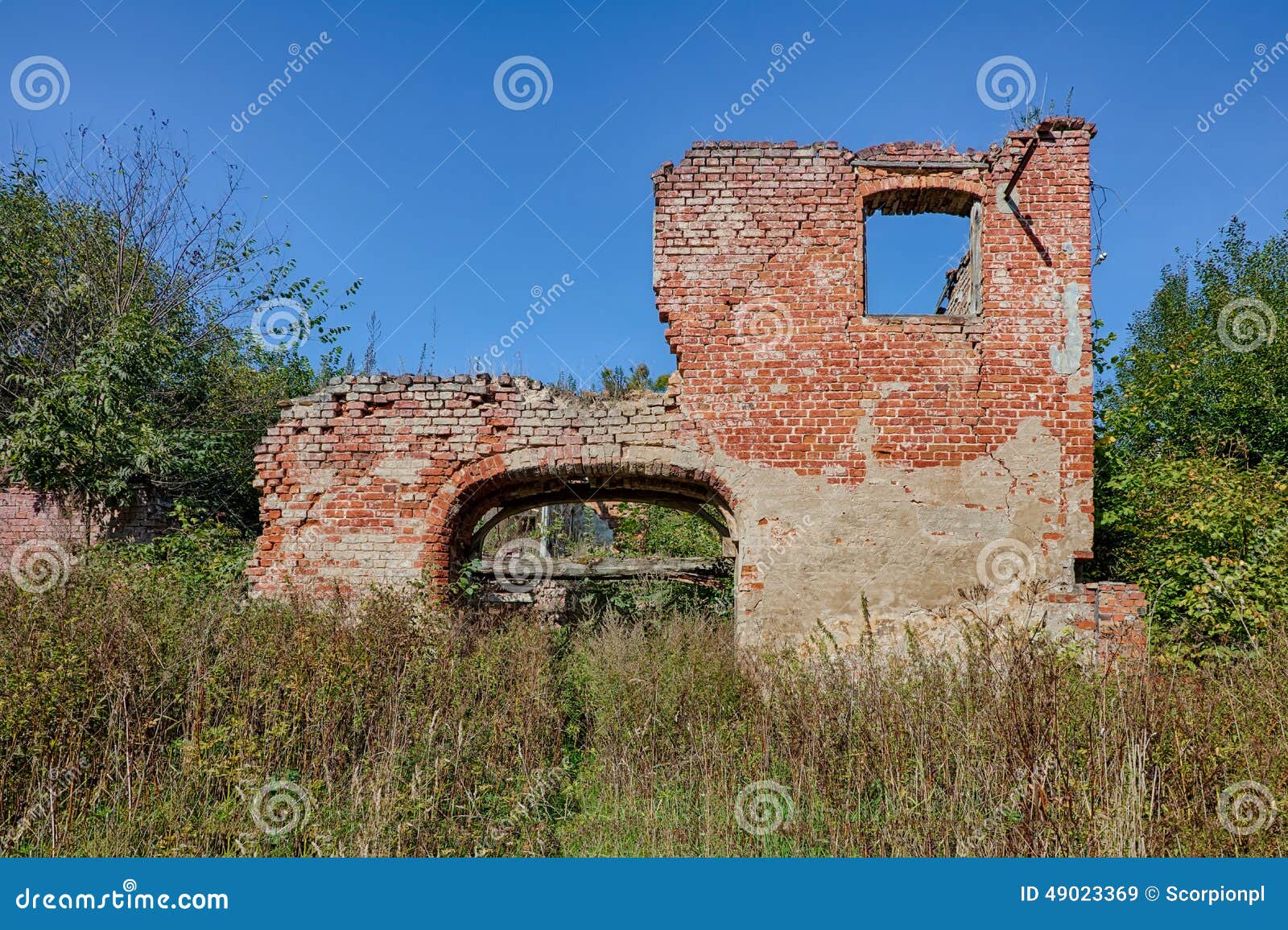 The Ruins of the Old Manor House Stock Image - Image of great, ancient ...