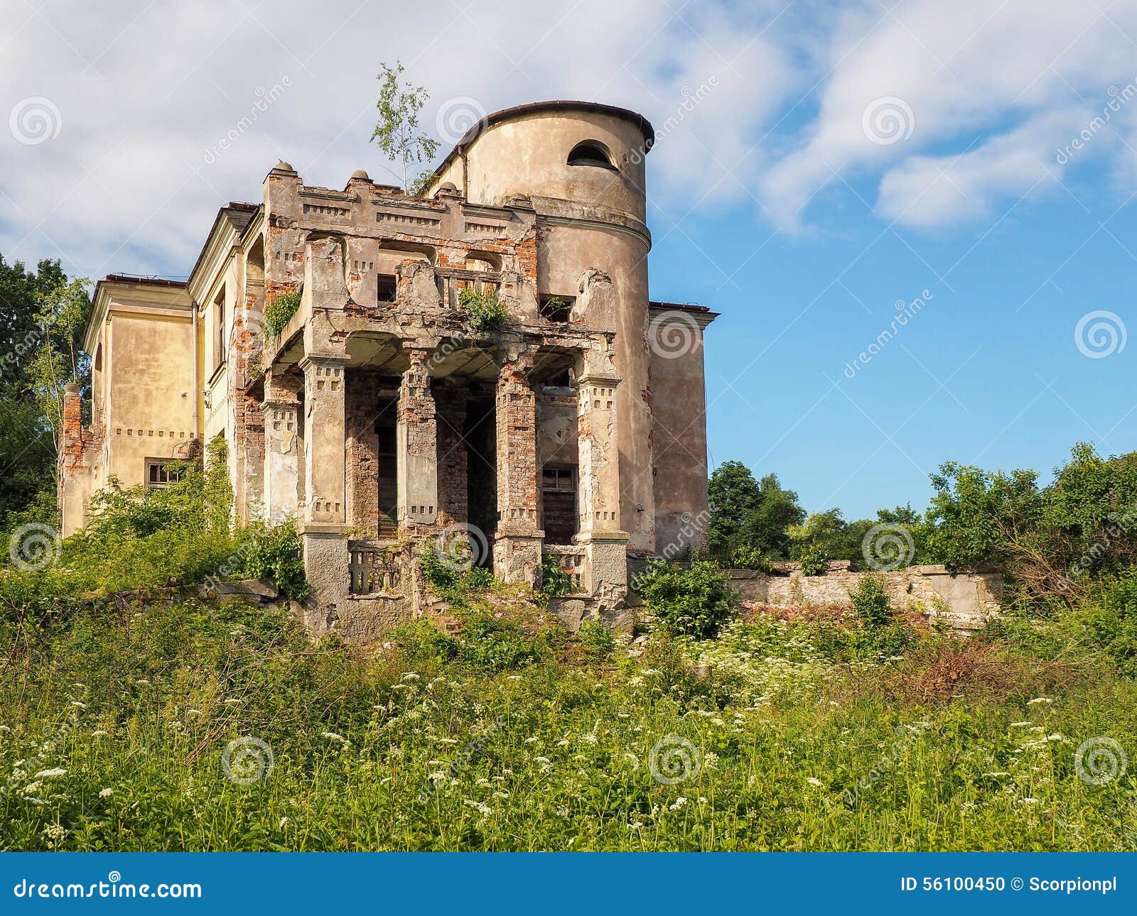 The Ruins of the Old Manor House Stock Photo - Image of antique ...