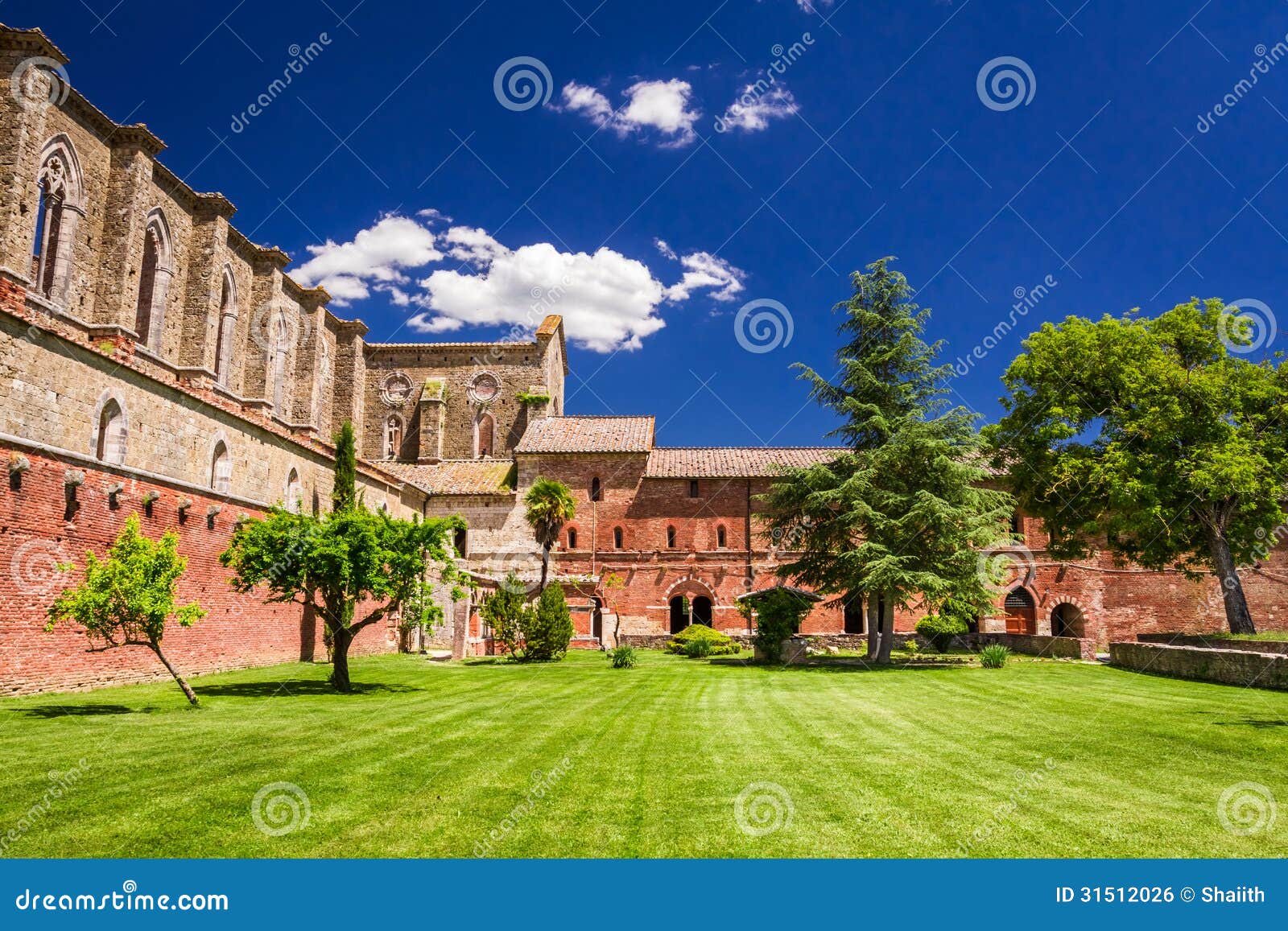 Ruins of an Old Monastery in Tuscany Stock Photo - Image of monument ...