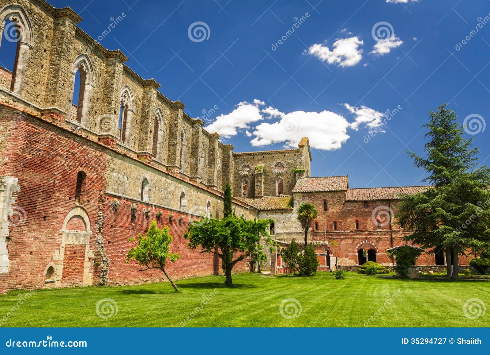 Ruins of an Old Monastery in Tuscany Stock Image - Image of locations ...