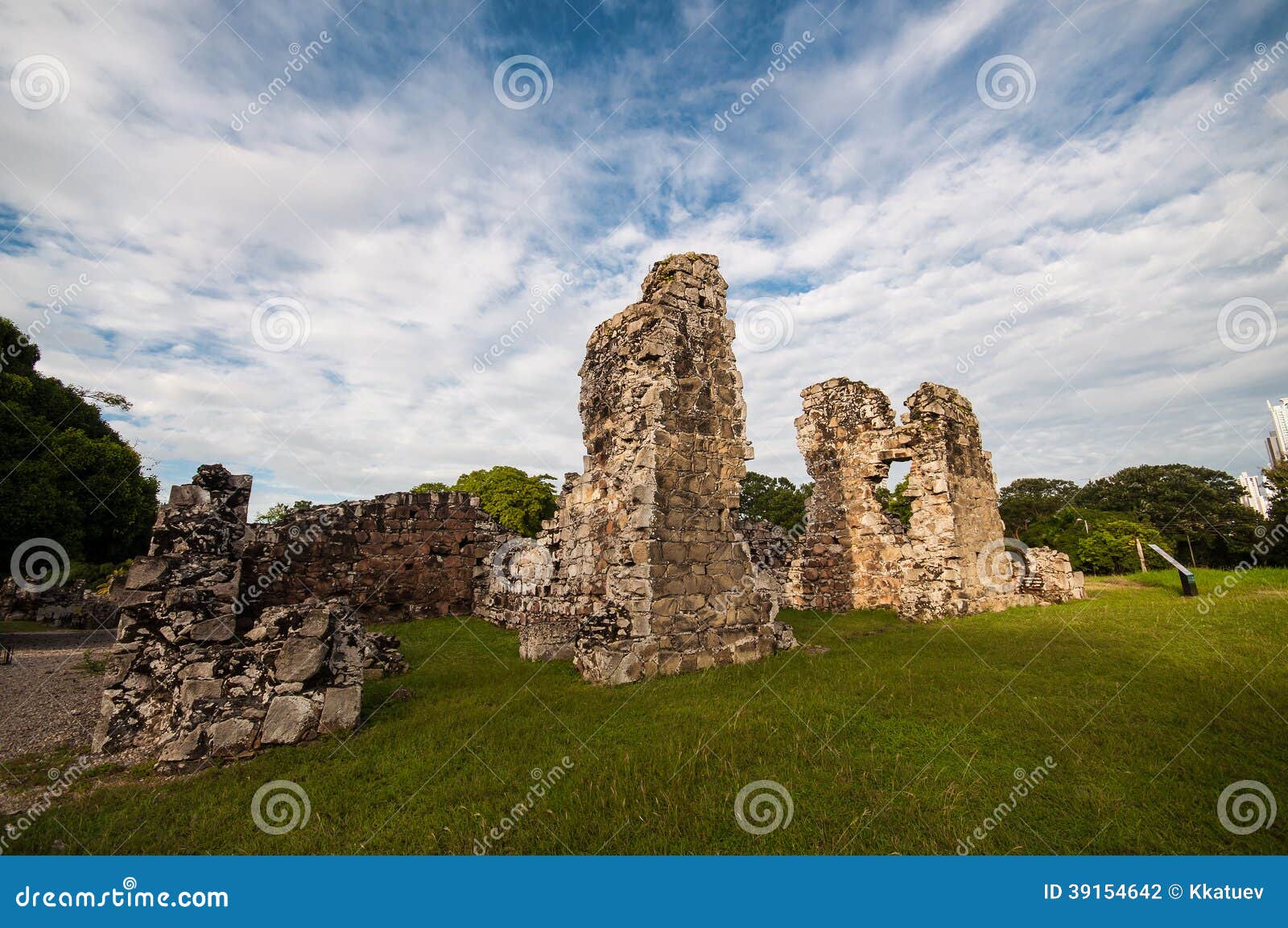 Ruins of Old Panama stock photo. Image of historic, citadel - 39154642