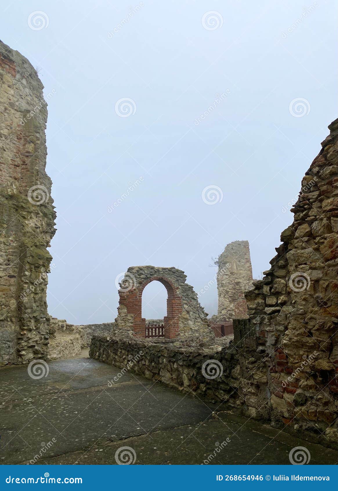 Ruined castle stock photo. Image of stones, landmark - 268654946