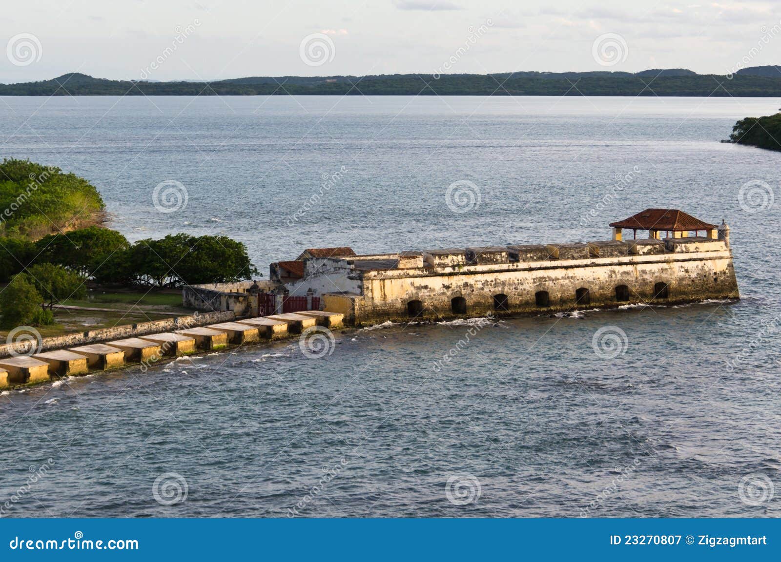 Ruins of old Spanish fort stock image. Image of military - 23270807