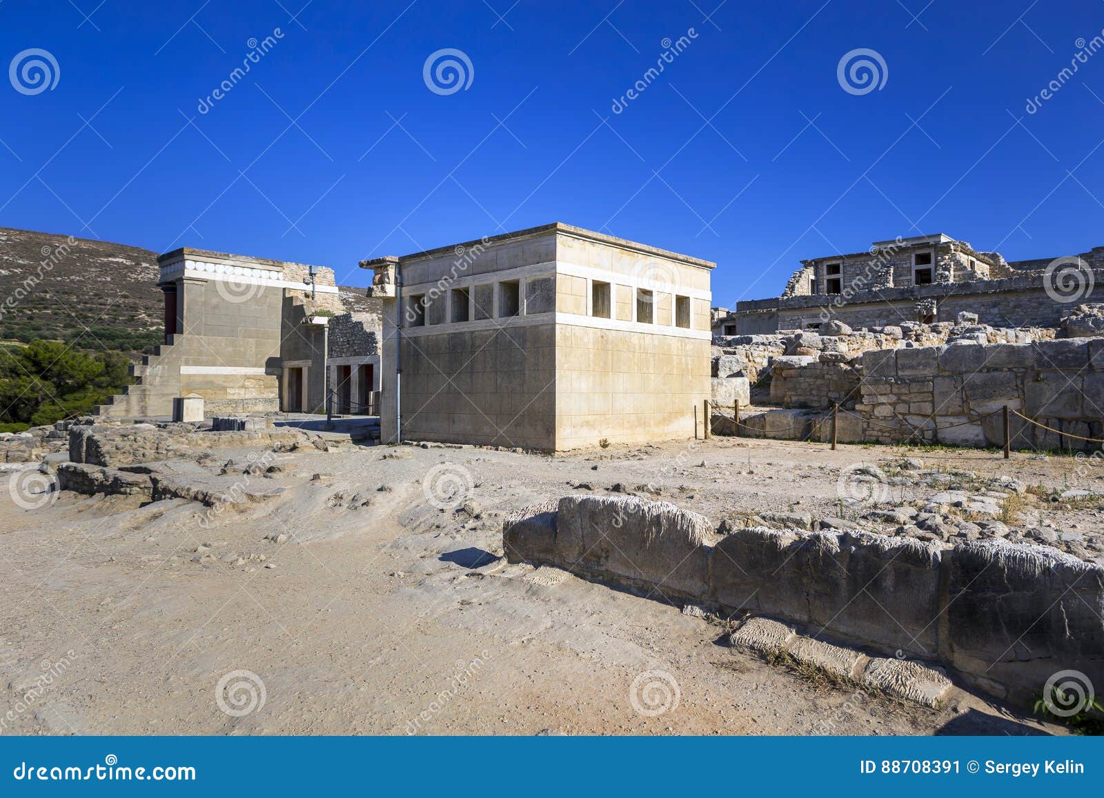 The Ruins of the Palace of Knossos Stock Image - Image of building ...