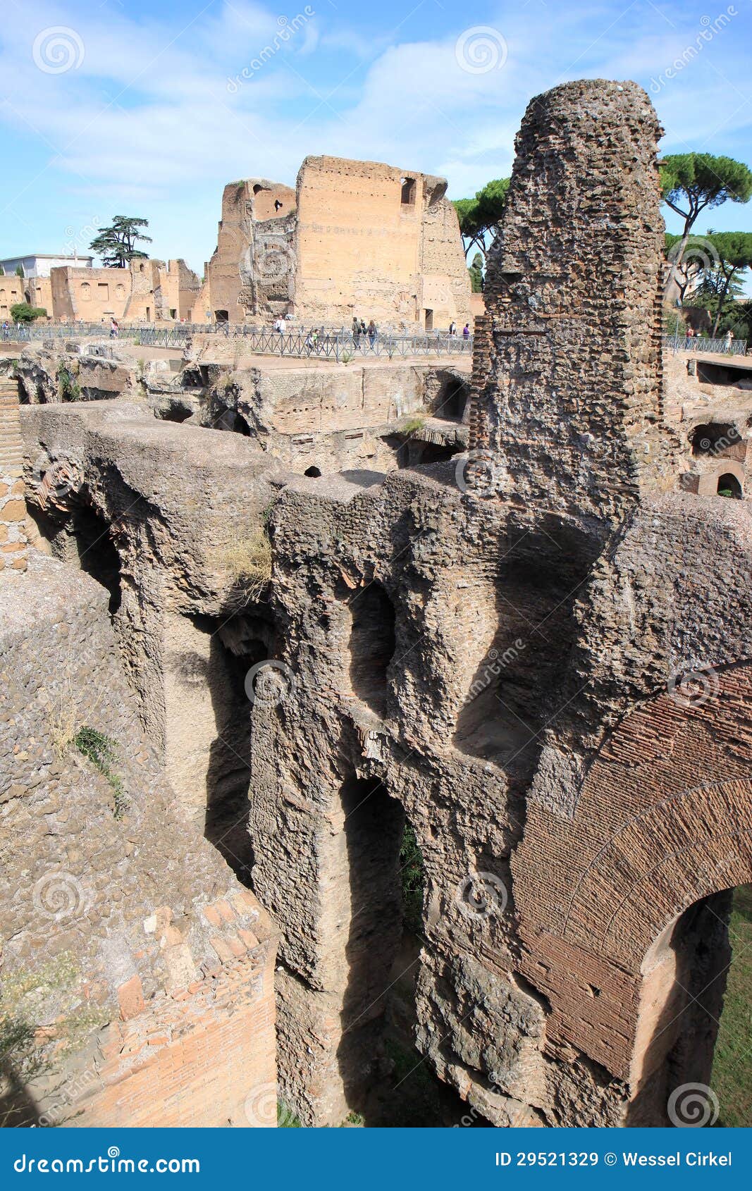 Ruins at the Palatine Hill in Rome, Italy Editorial Stock Image - Image ...