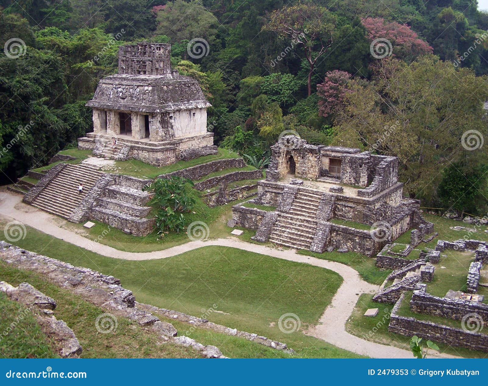 Ruins of Palenque stock image. Image of culture, history - 2479353