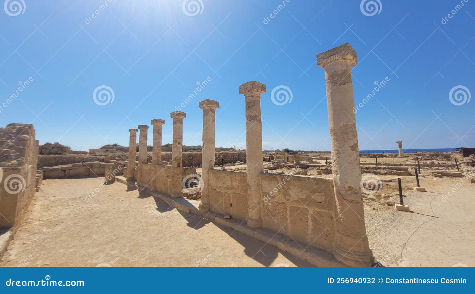 Ruins in Paphos stock photo. Image of building, history - 256940932