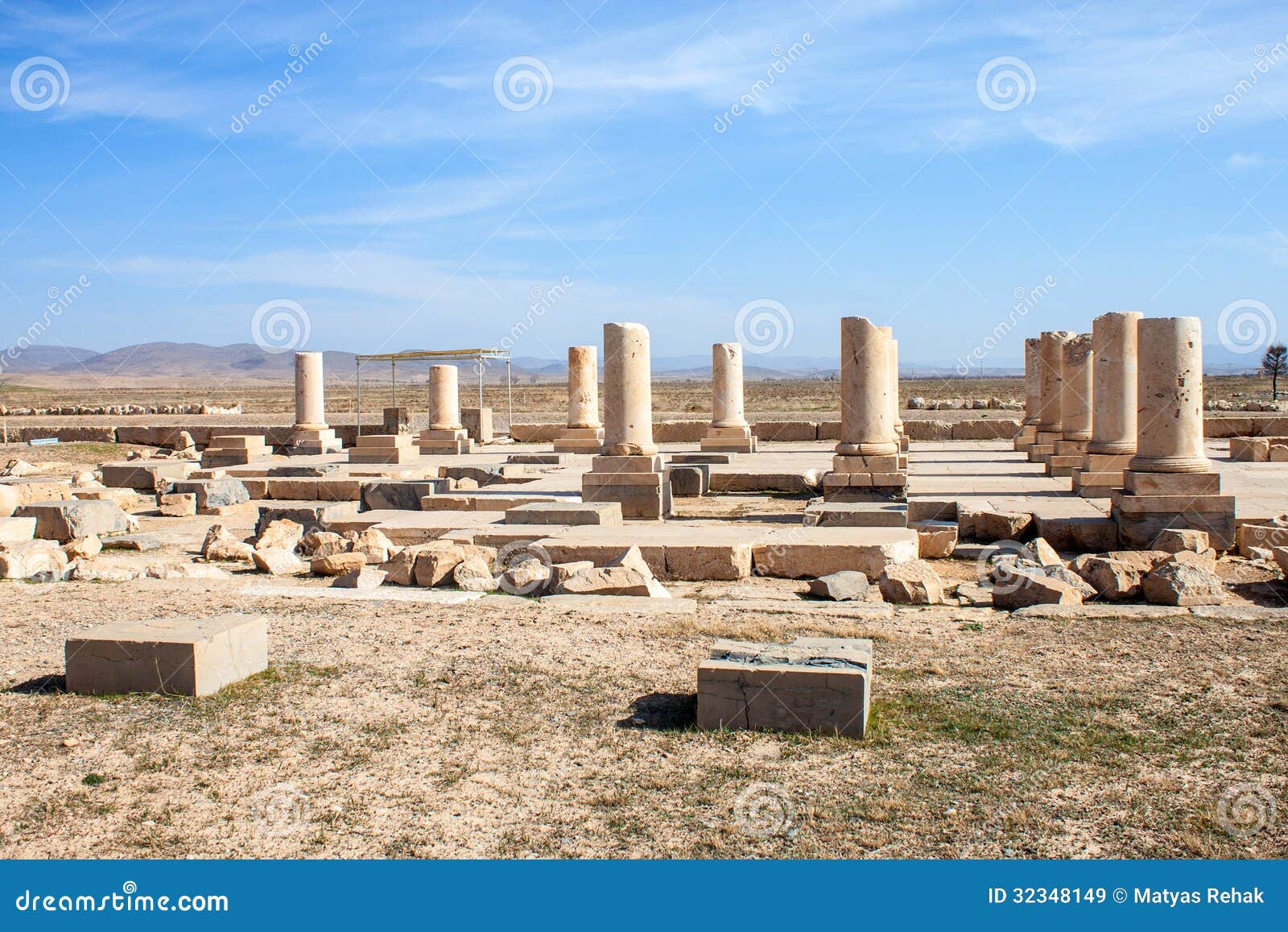 Ruins of Pasargadae stock image. Image of iranian, persia - 32348149