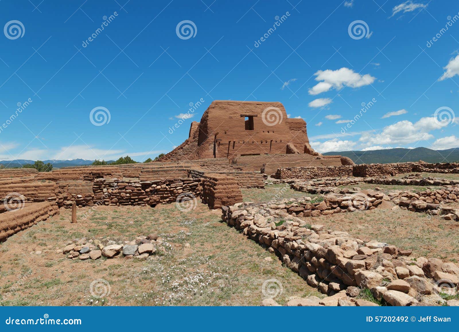 Ruins at Pecos stock photo. Image of aged, ruins, pecos - 57202492