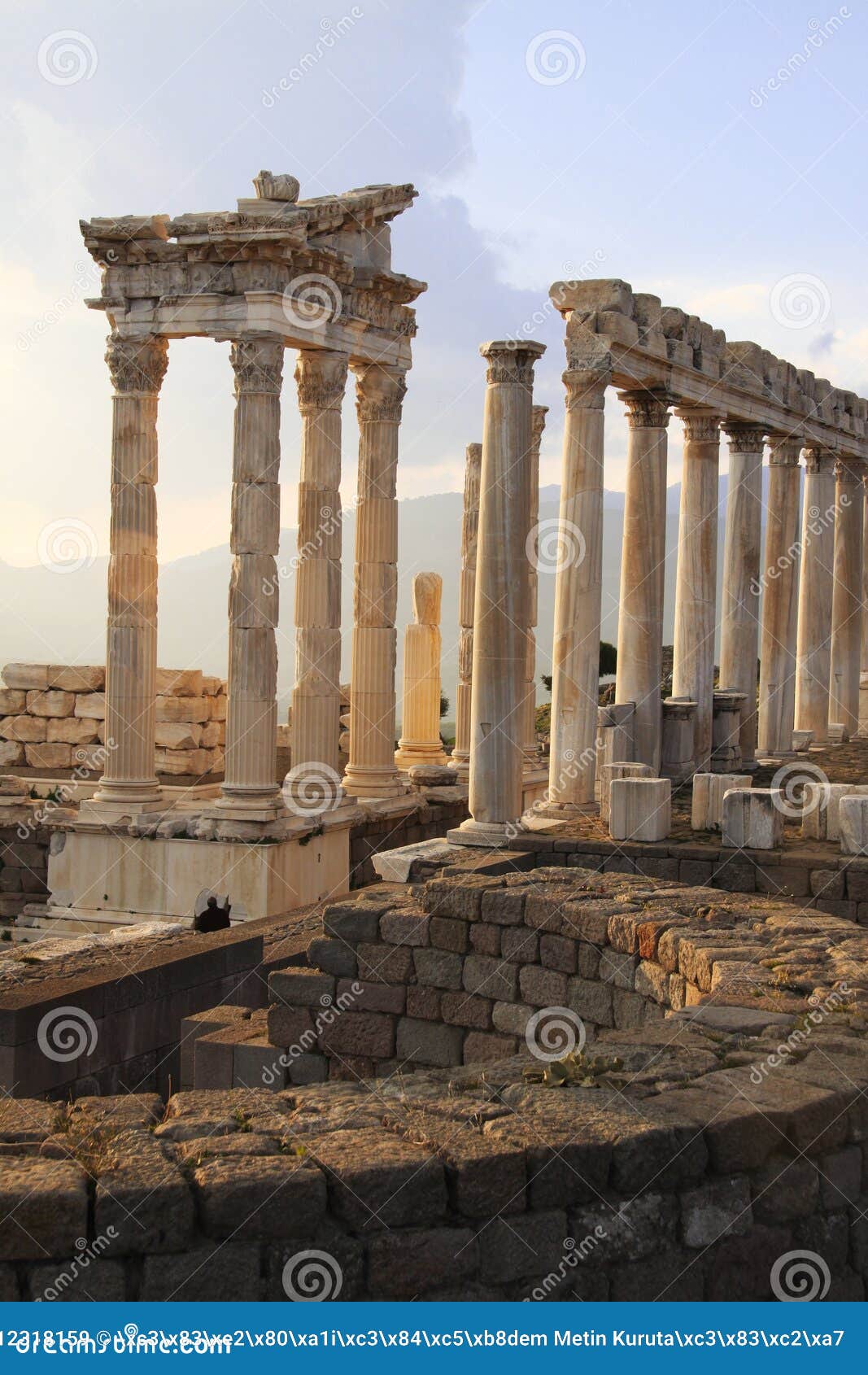 Ruins of Pergamum 3 stock image. Image of historic, tourism - 12318159