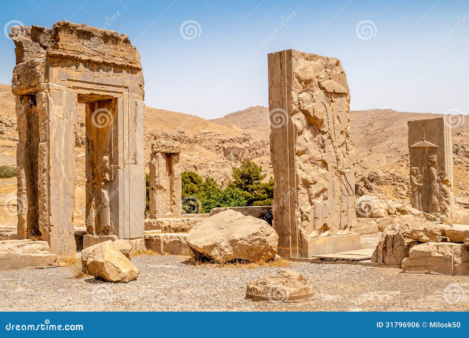 Ruins of Persepolis stock photo. Image of palace, history - 31796906