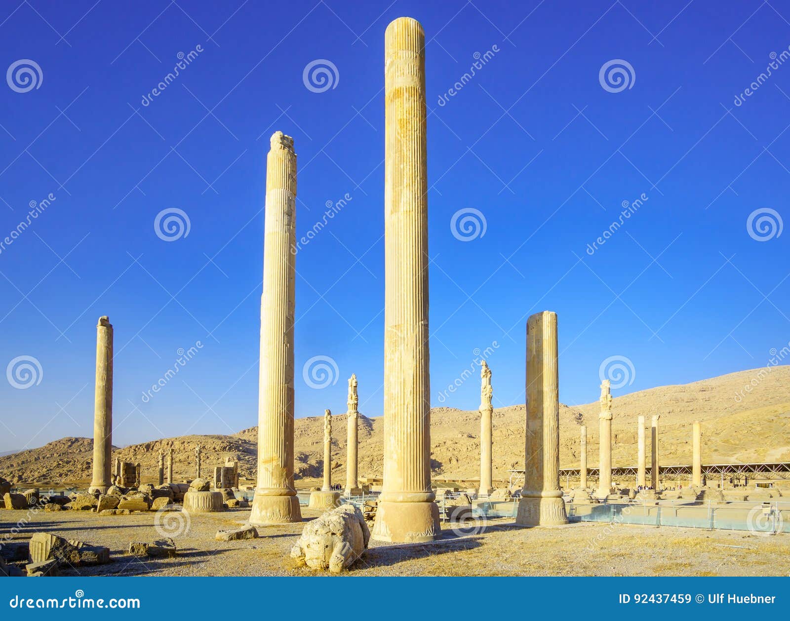 Ruins of Persepolis by Shiraz in Iran Stock Image - Image of ...