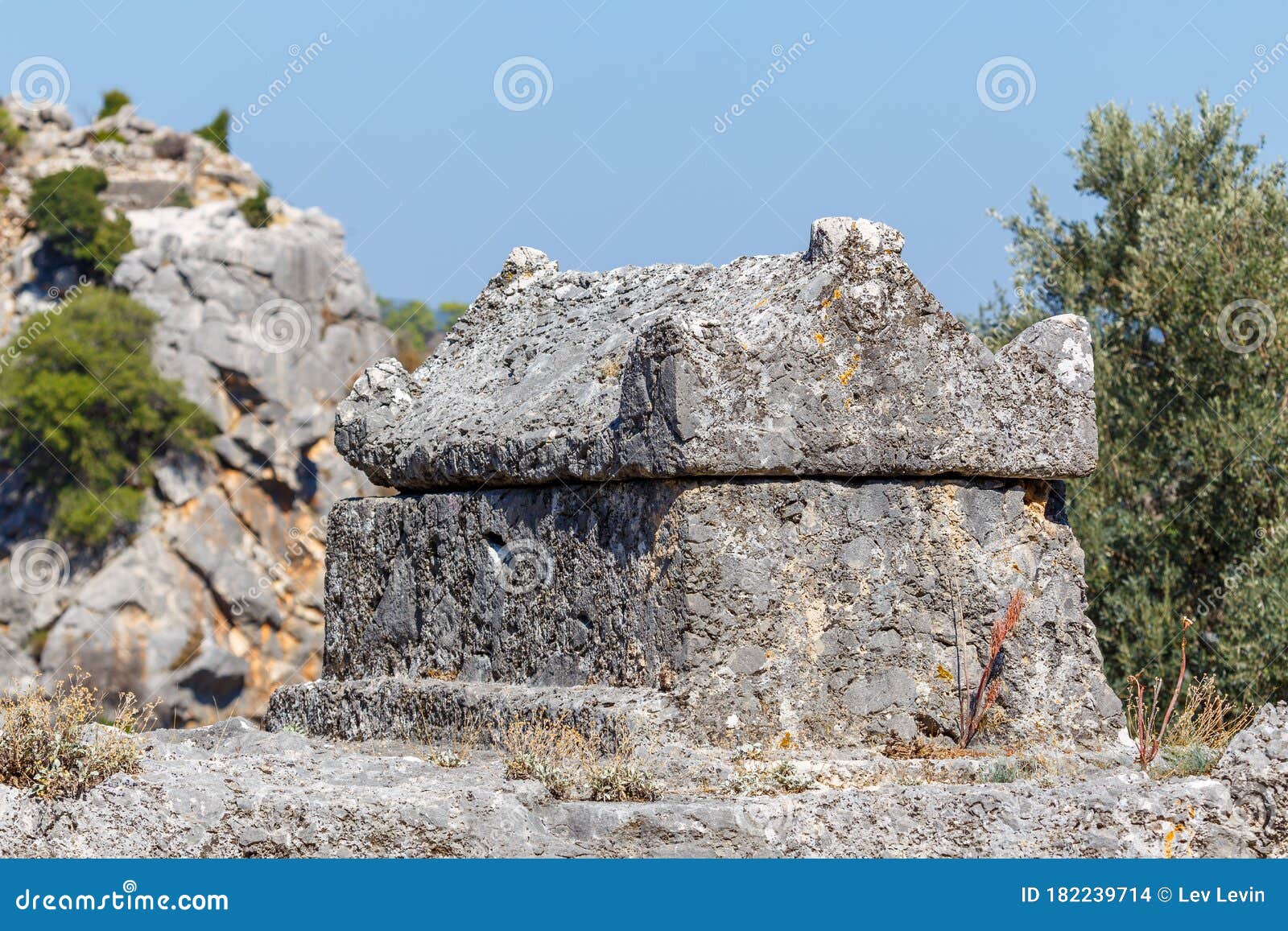 Ruins of Pinara Ancient City Stock Photo - Image of lycian, roman ...