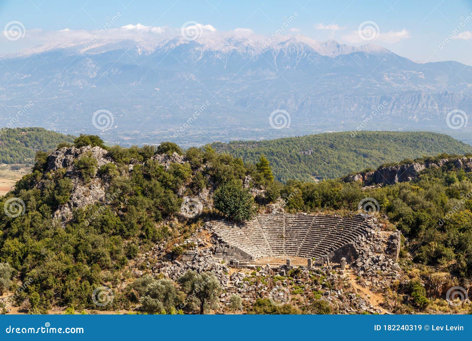 Ruins of Pinara Ancient City Stock Image - Image of culture, pinara ...
