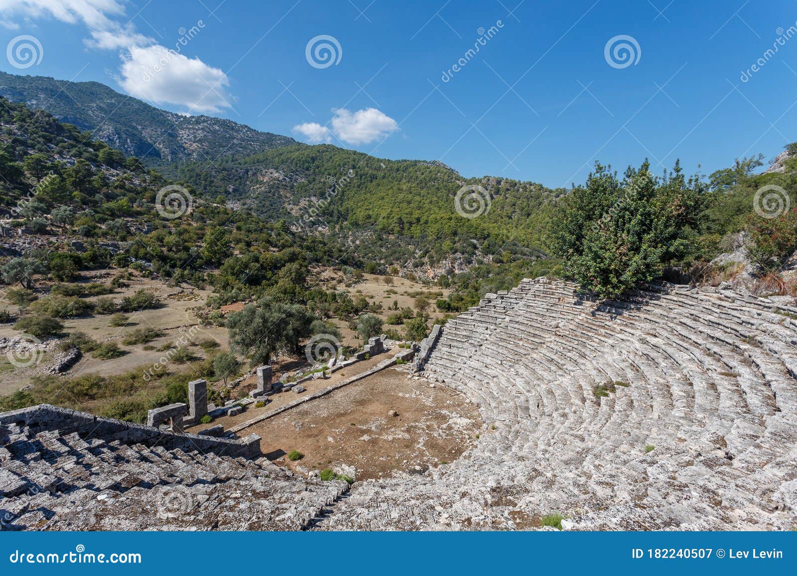 Ruins of Pinara Ancient City Stock Image - Image of nature, sarcophagus ...