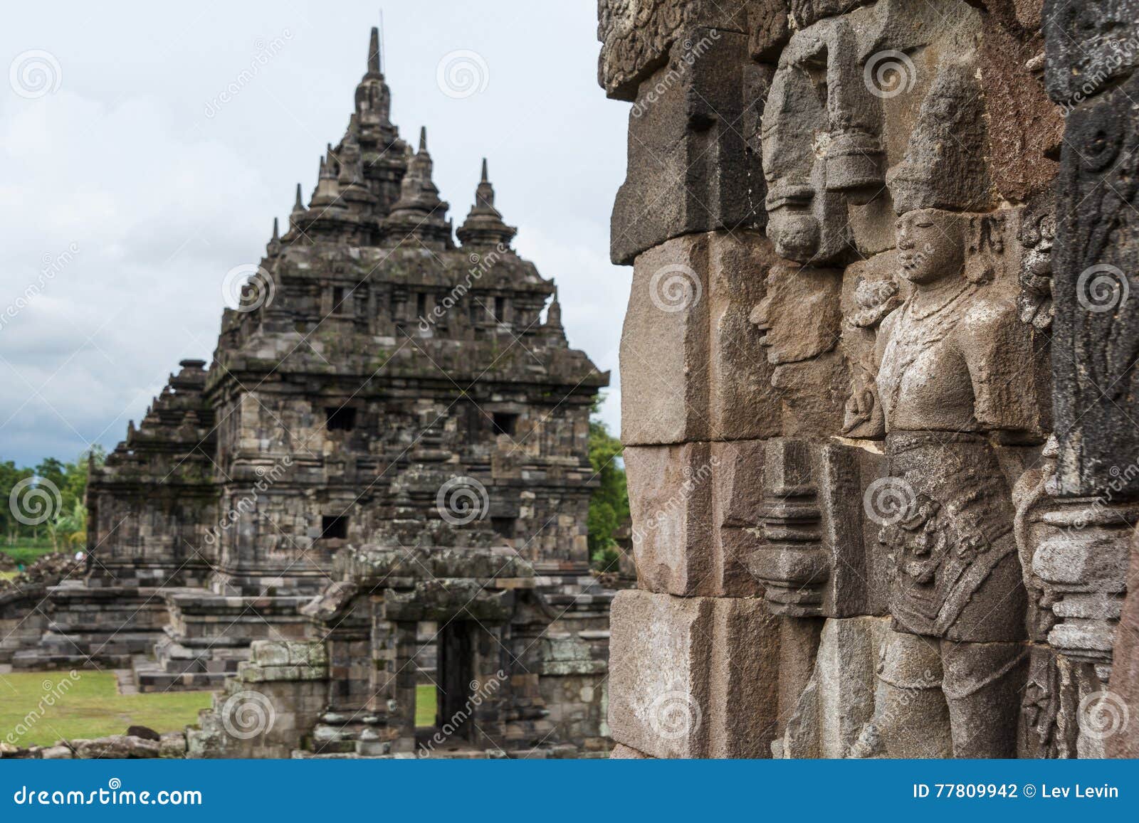 Ruins of Plaosan Temple Complex, Java Island Stock Photo - Image of ...
