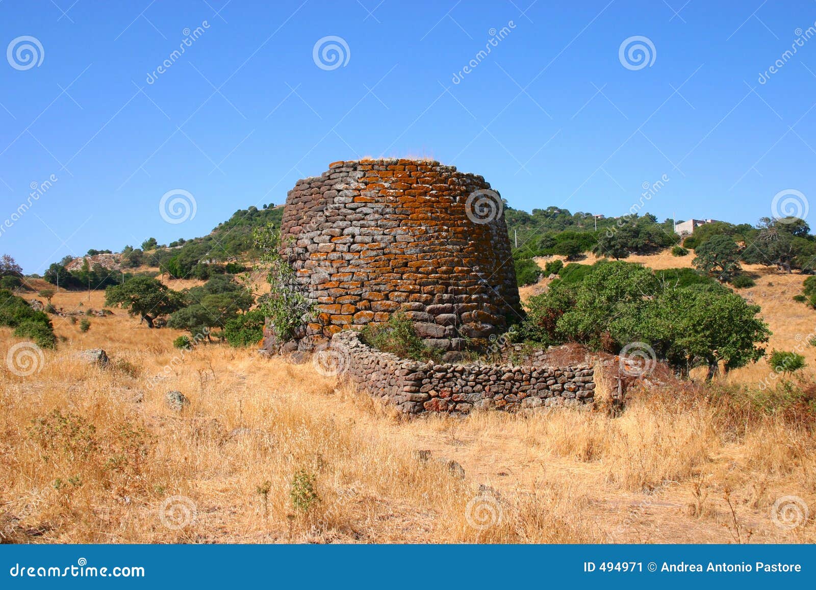 Ruins of a Prehistoric Nuraghe Stock Image - Image of architecture ...