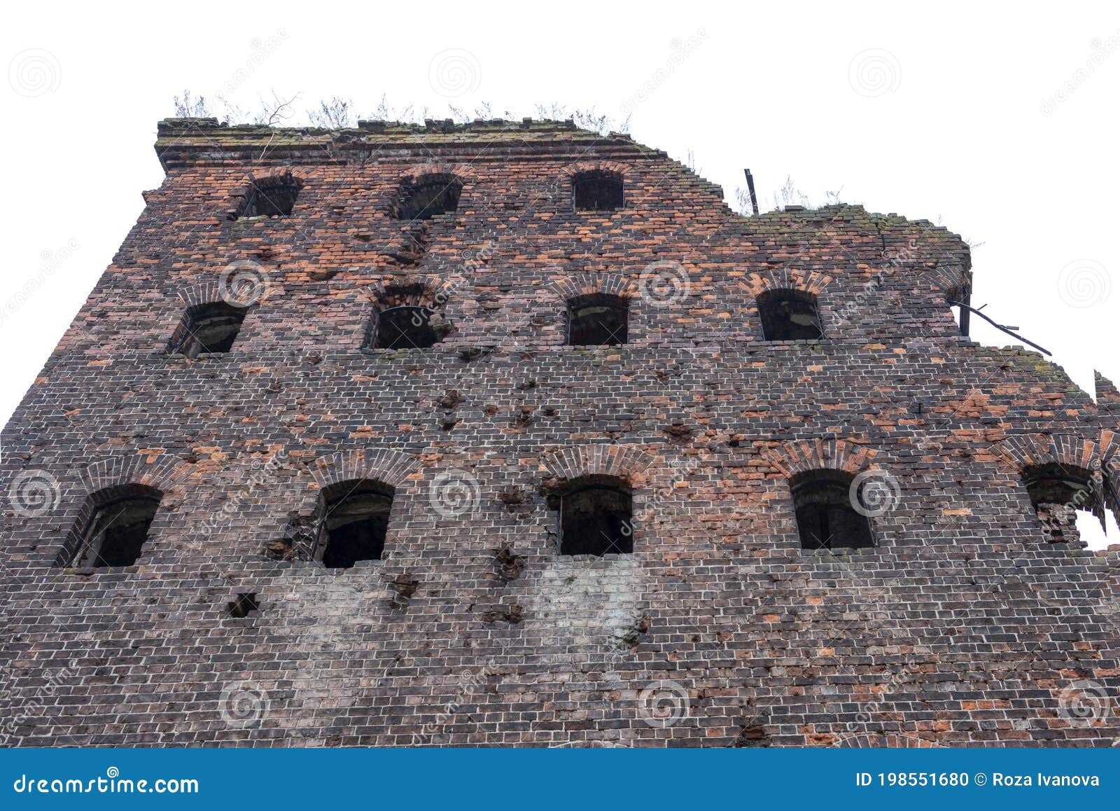 Ruins of a Prison Building in a Old Fortress Stock Photo - Image of ...