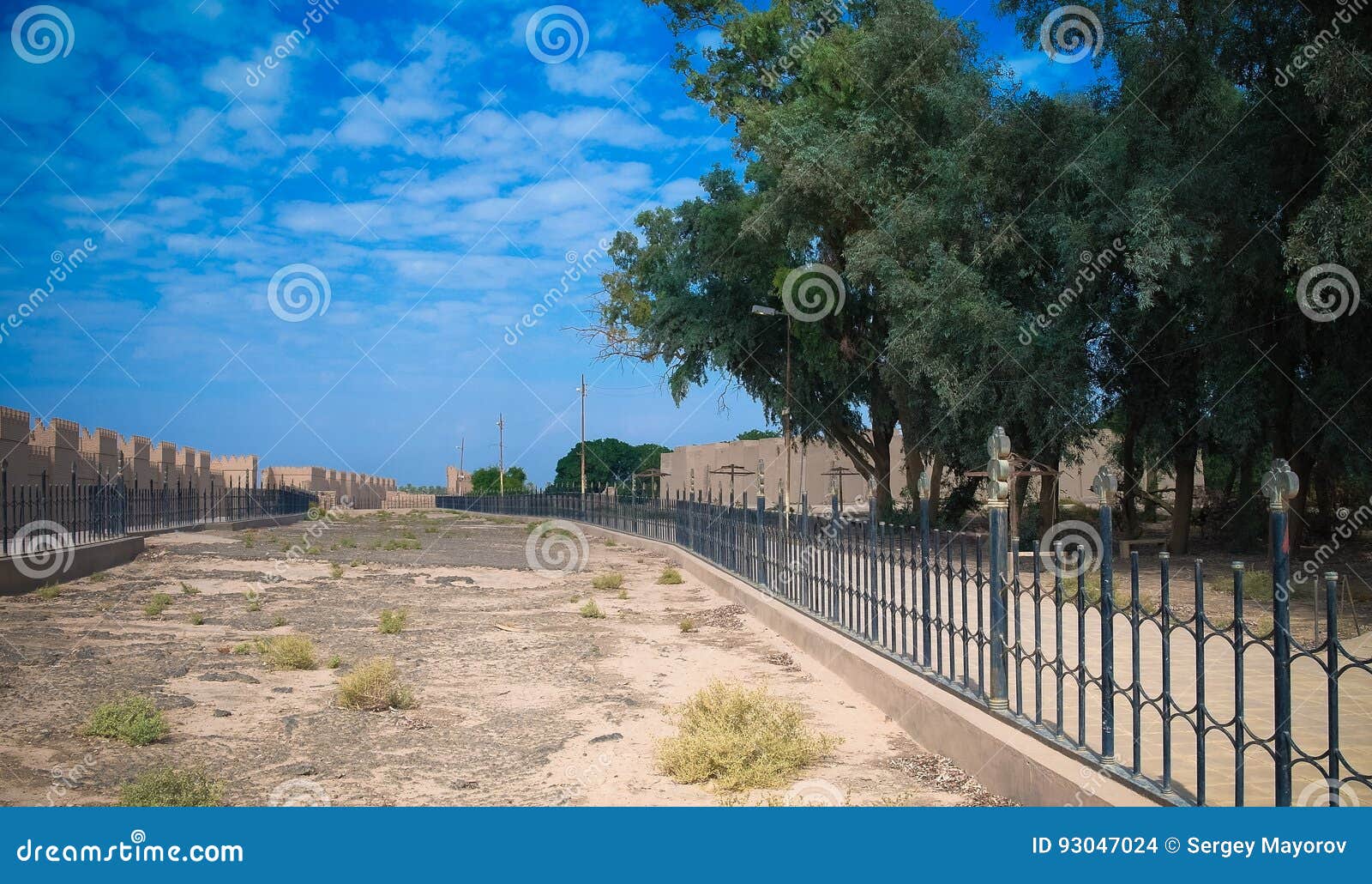 Ruins of Processional Street of Ancient Babylon, Hillah, Iraq Stock ...