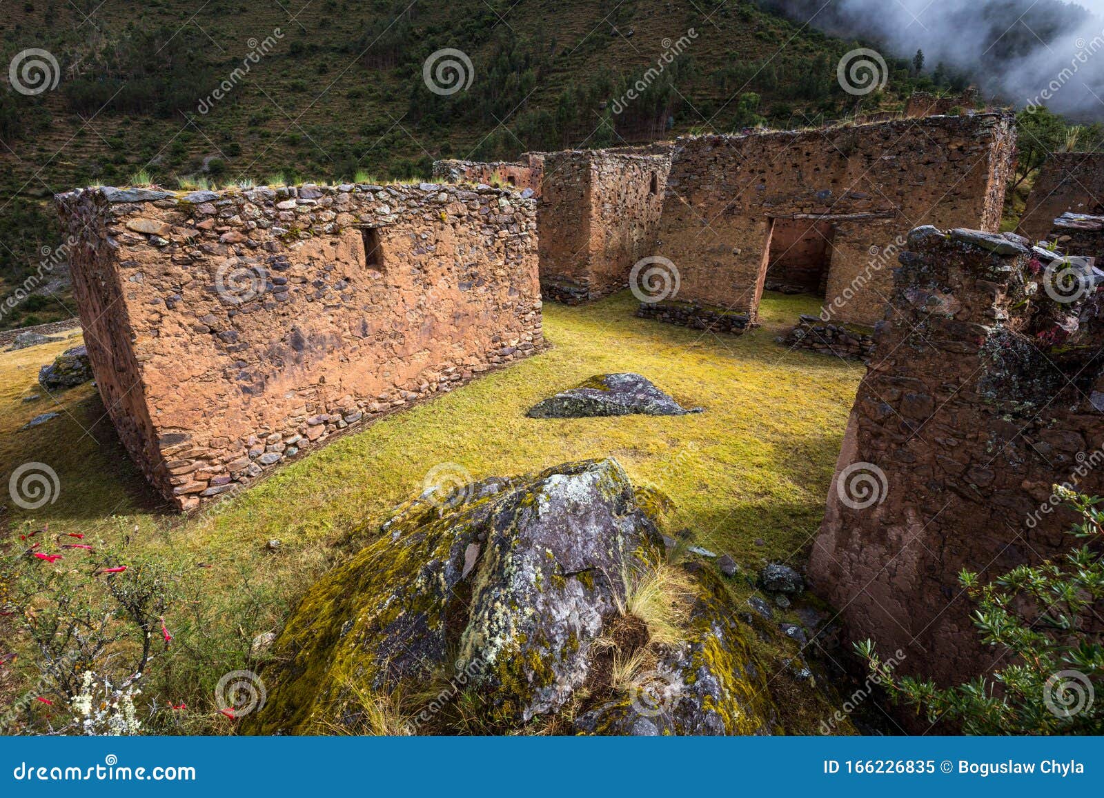 The Ruins of the Pumamarka (Puma Marka) Village in Peru Stock Image ...