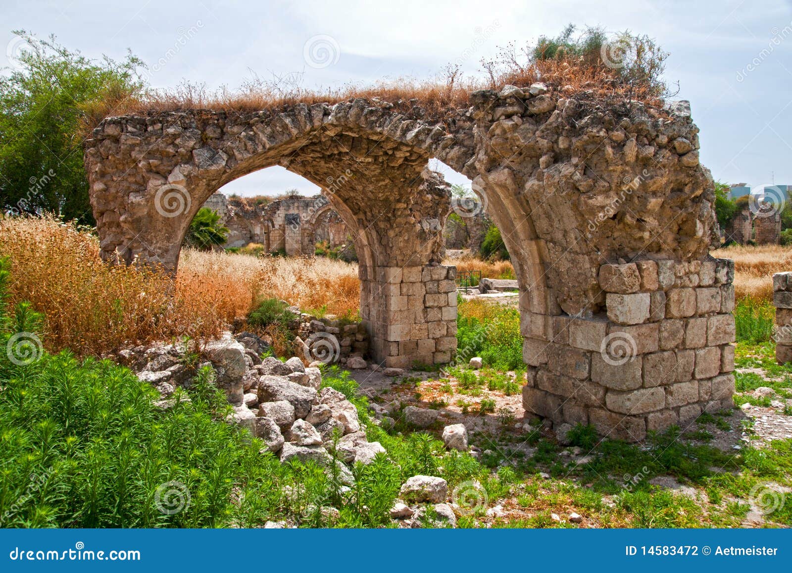 Ruins in Ramle Israel stock photo. Image of nature, white - 14583472