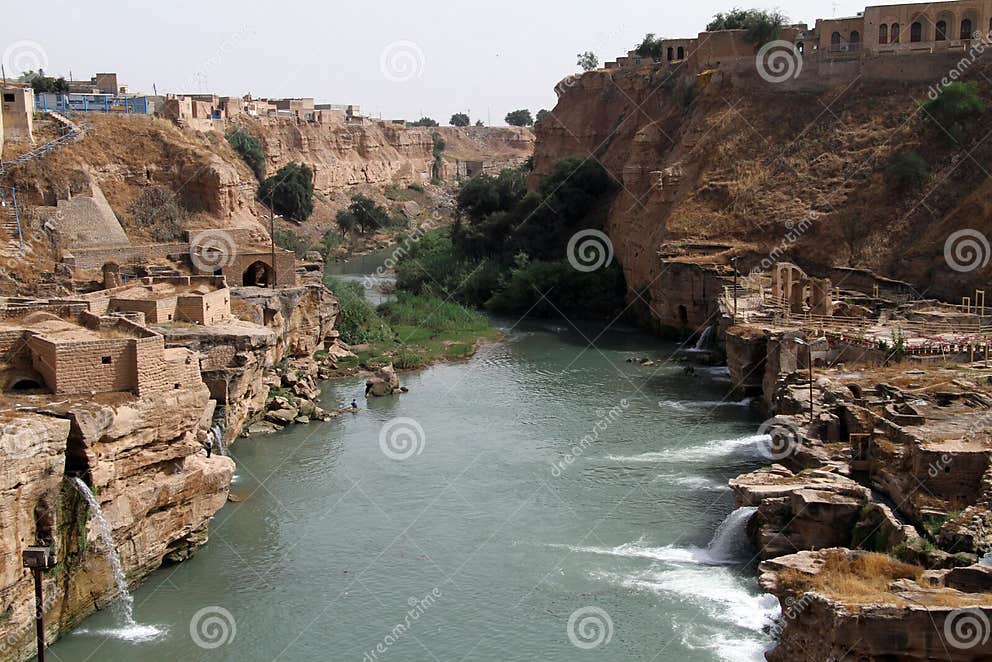 Ruins and river stock image. Image of shushtar, ancient - 31931899