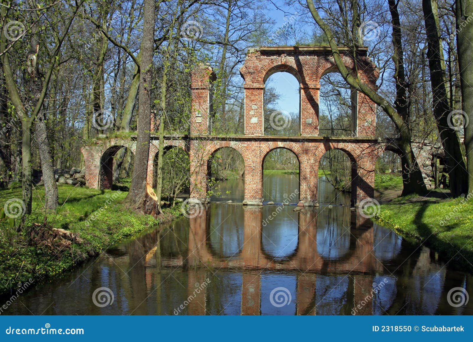 Ruins of Roman aqueduct stock photo. Image of architecture - 2318550