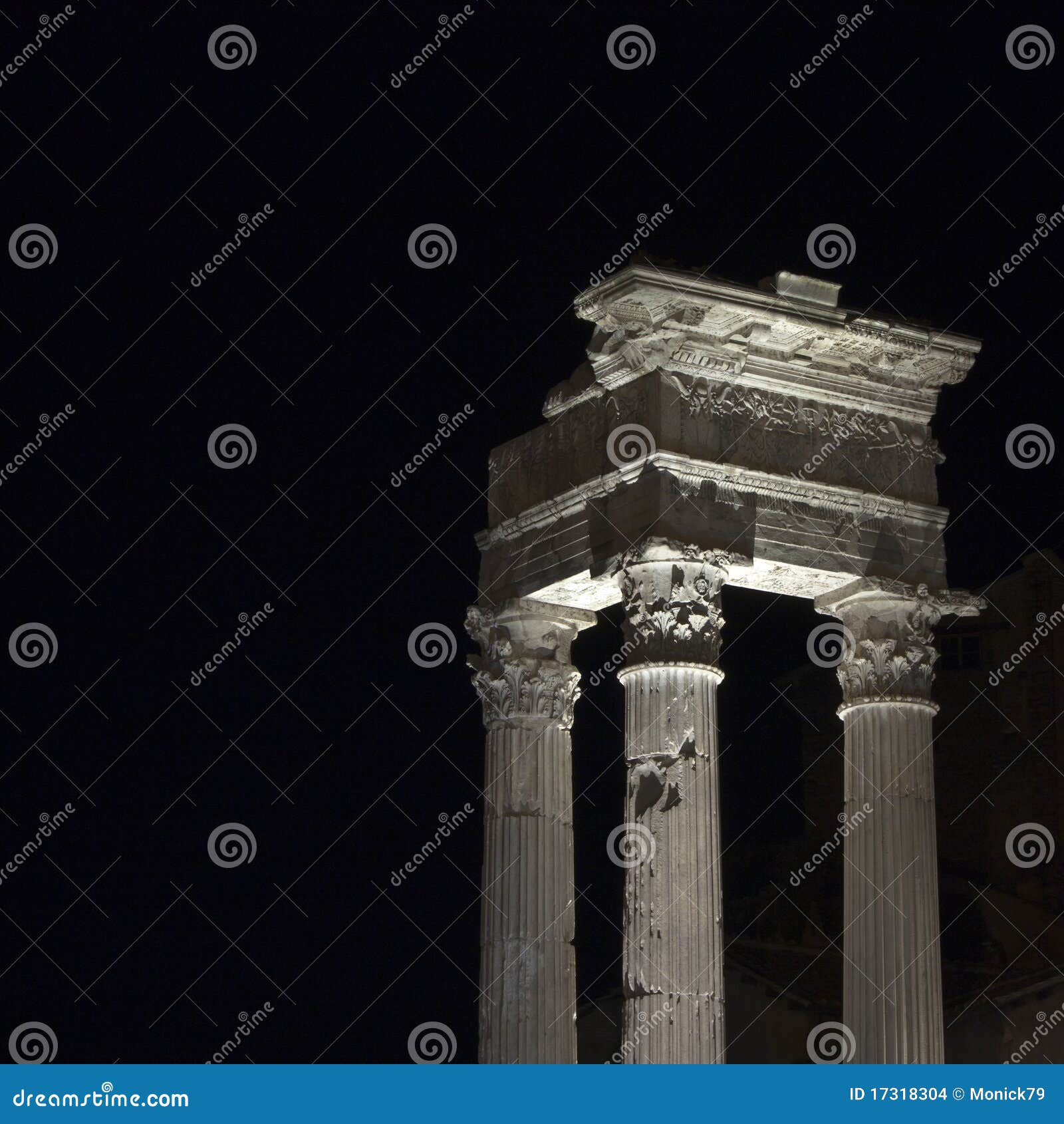 Roman Columns Gate Isolated On White With Clipping Path Stock Photo ...