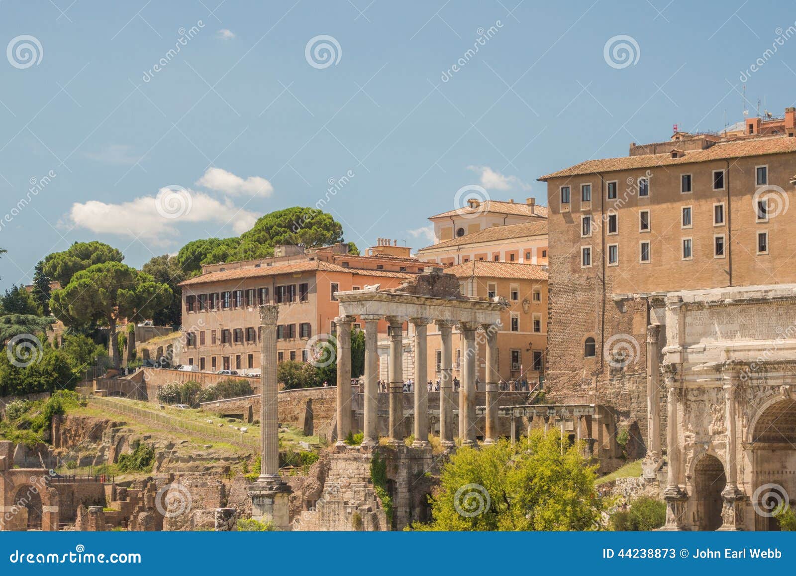 The Ruins of the Roman Forum Stock Image - Image of italian, nerva ...