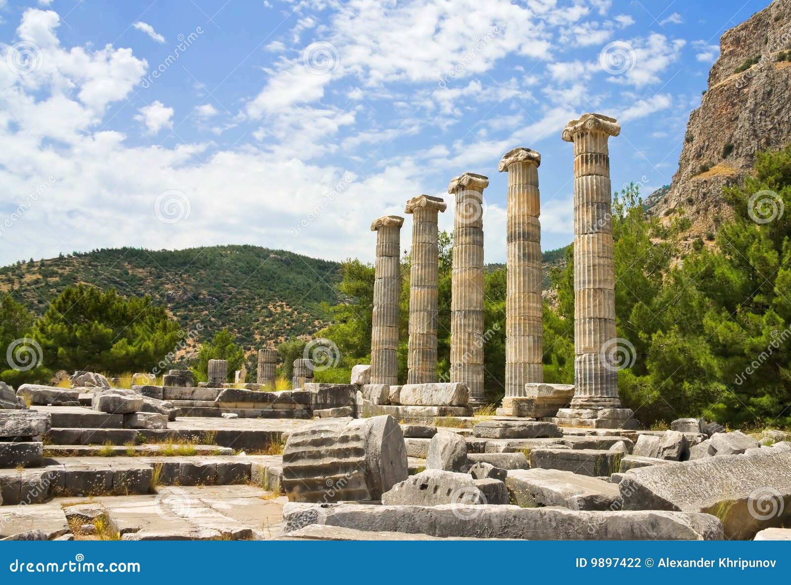 Ruins of roman temple stock photo. Image of parthenon - 9897422