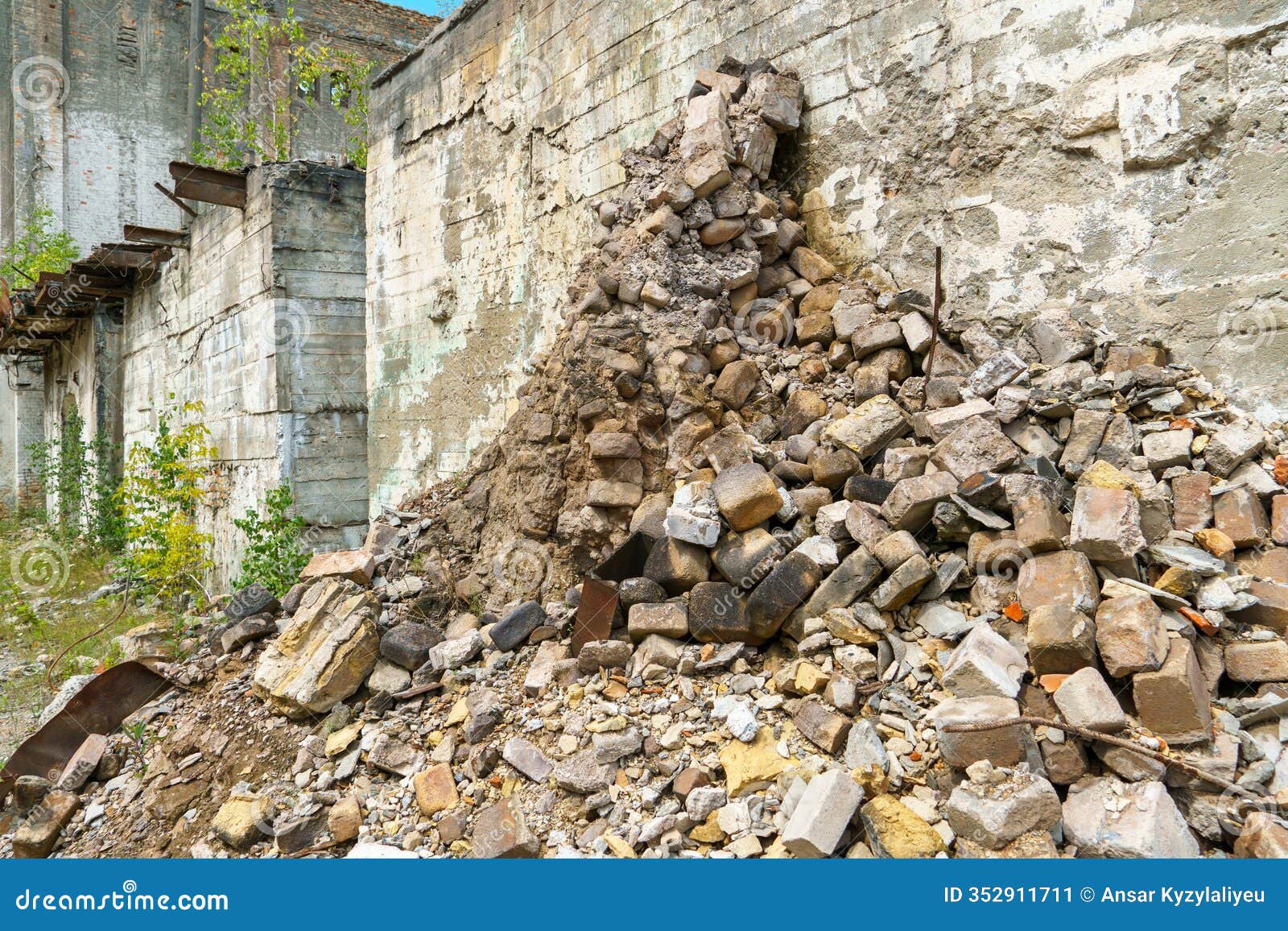 The Ruins of a Ruined Building. a Ruined Distillery Stock Image - Image ...