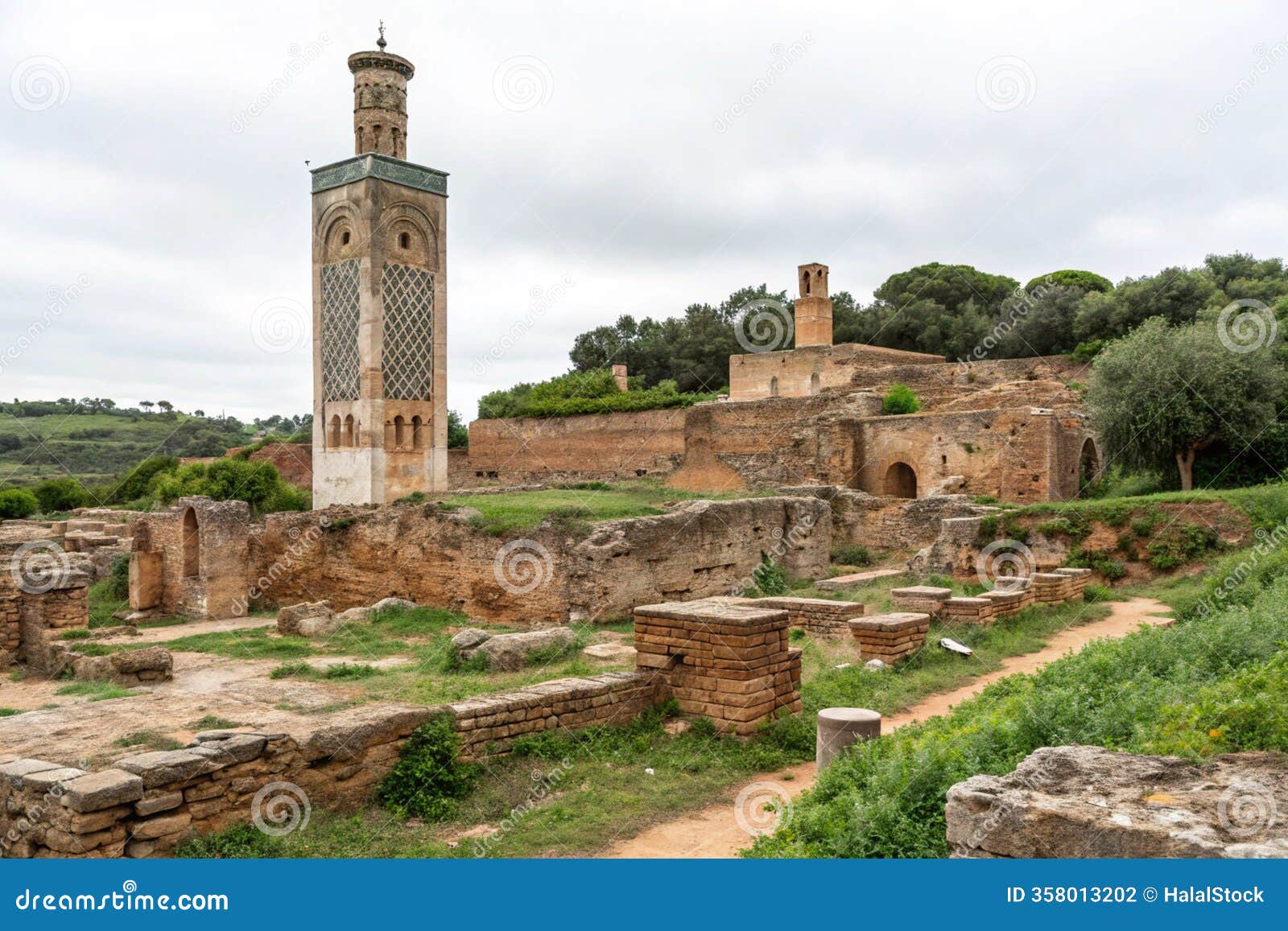 Ruins Of Sala Colonia And Chellah Complex In Morocco Royalty-Free Stock ...