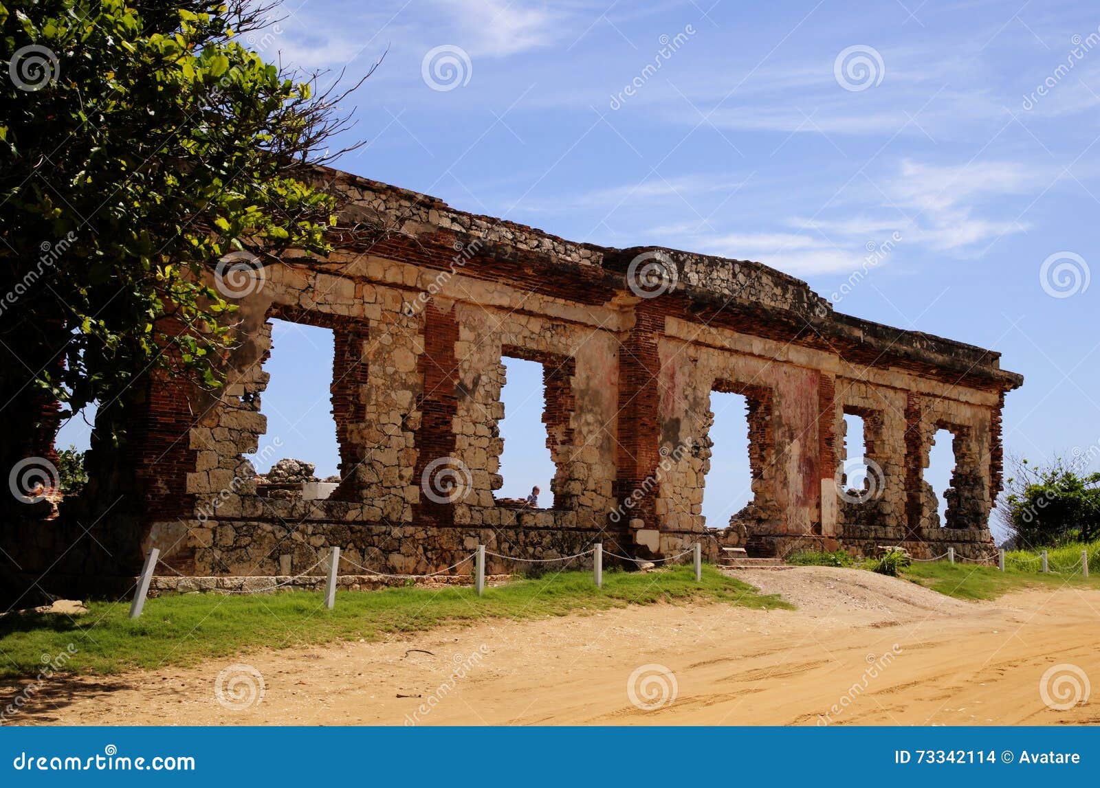 Ruins by the Sand stock photo. Image of ruins, stone - 73342114