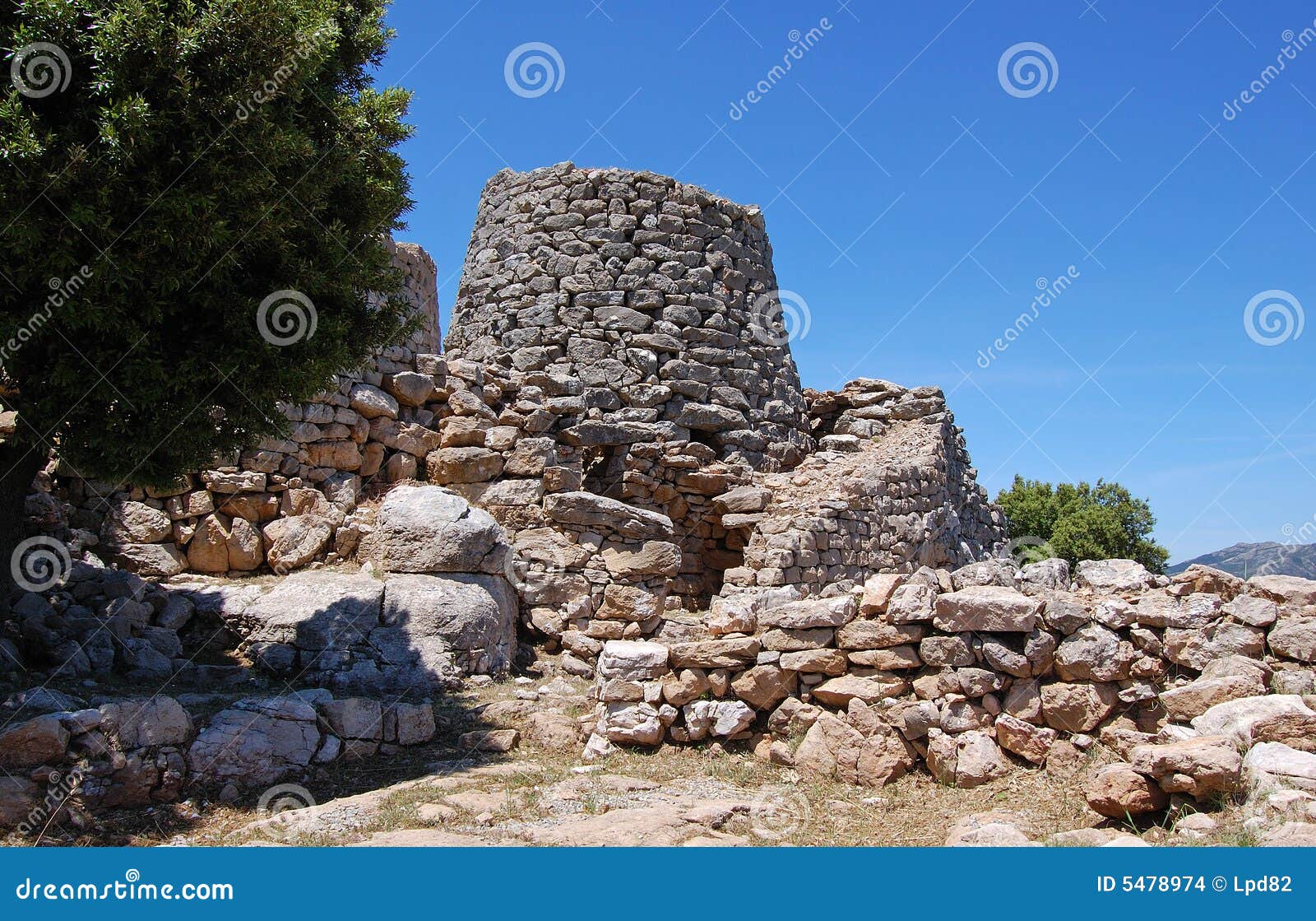 Ruins in Sardinia stock photo. Image of ruins, nuraghe - 5478974