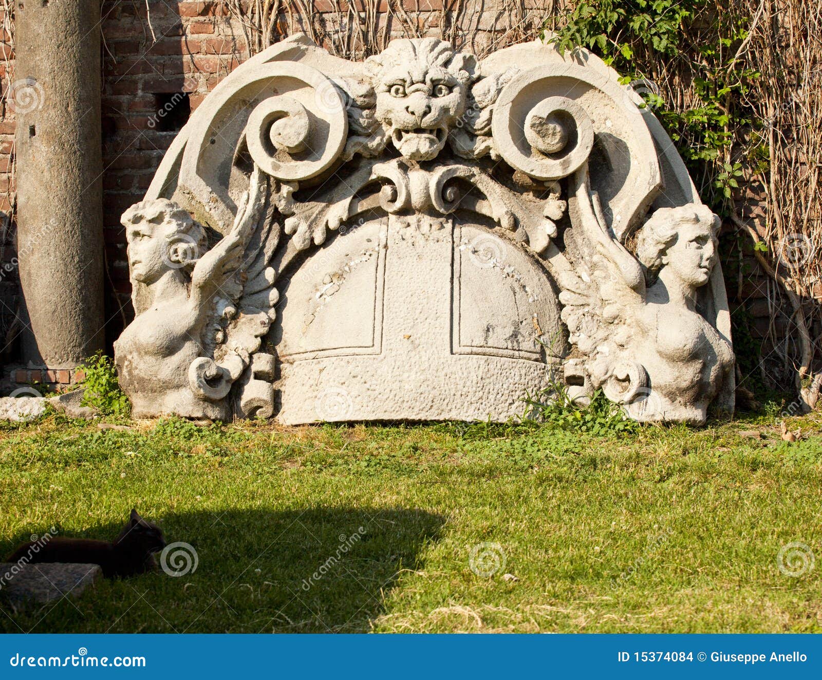 Ruins of sculpture stock photo. Image of architecture - 15374084