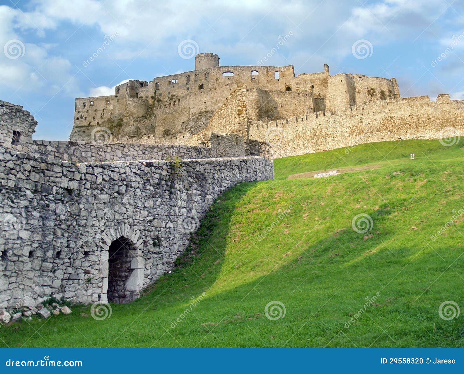 Ruins of Spissky Castle before Sundown Stock Photo - Image of tourism ...