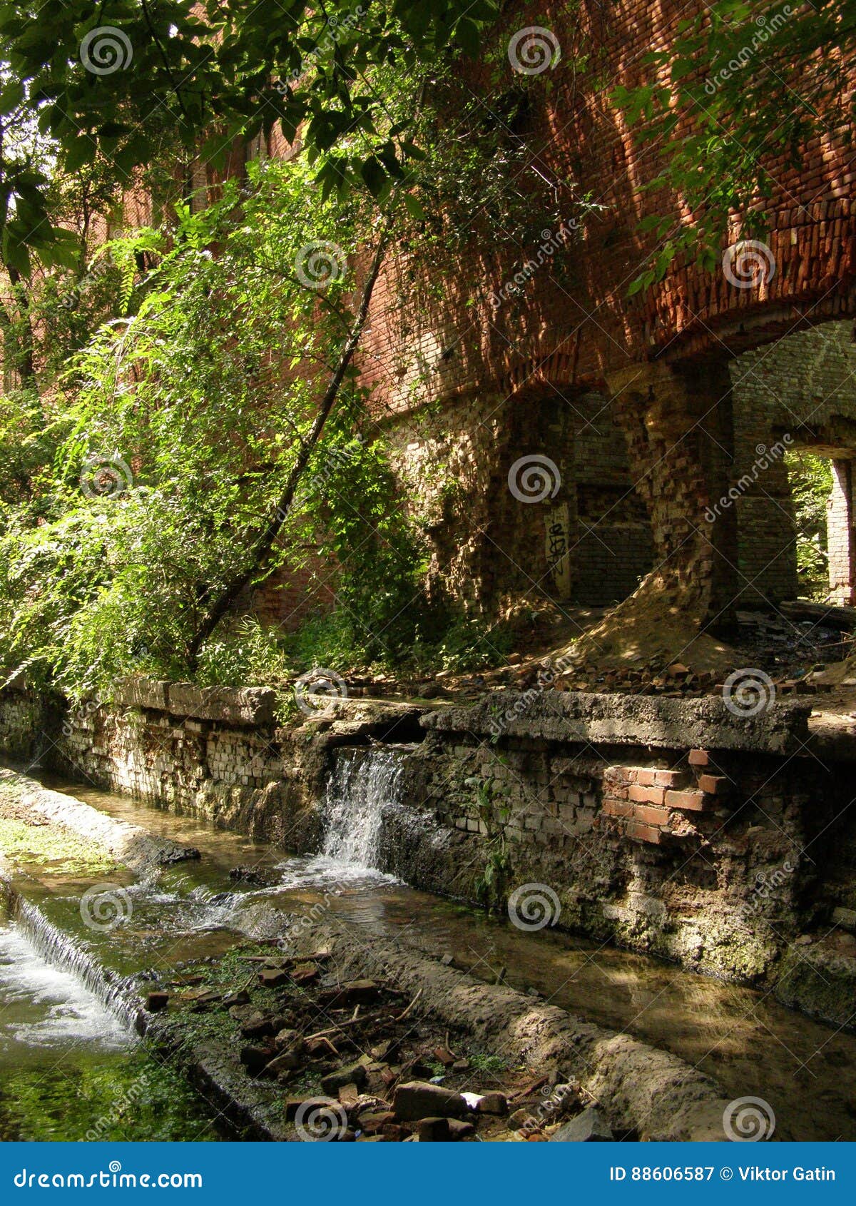 Ruins stock image. Image of nature, spring, ruins, plants - 88606587