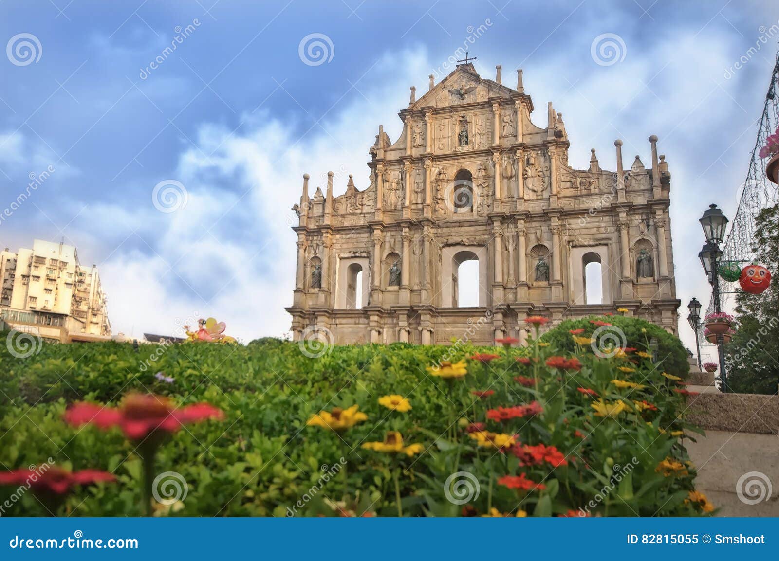 Ruins of St. Paul`s Church in Macau Stock Image - Image of idea, city ...